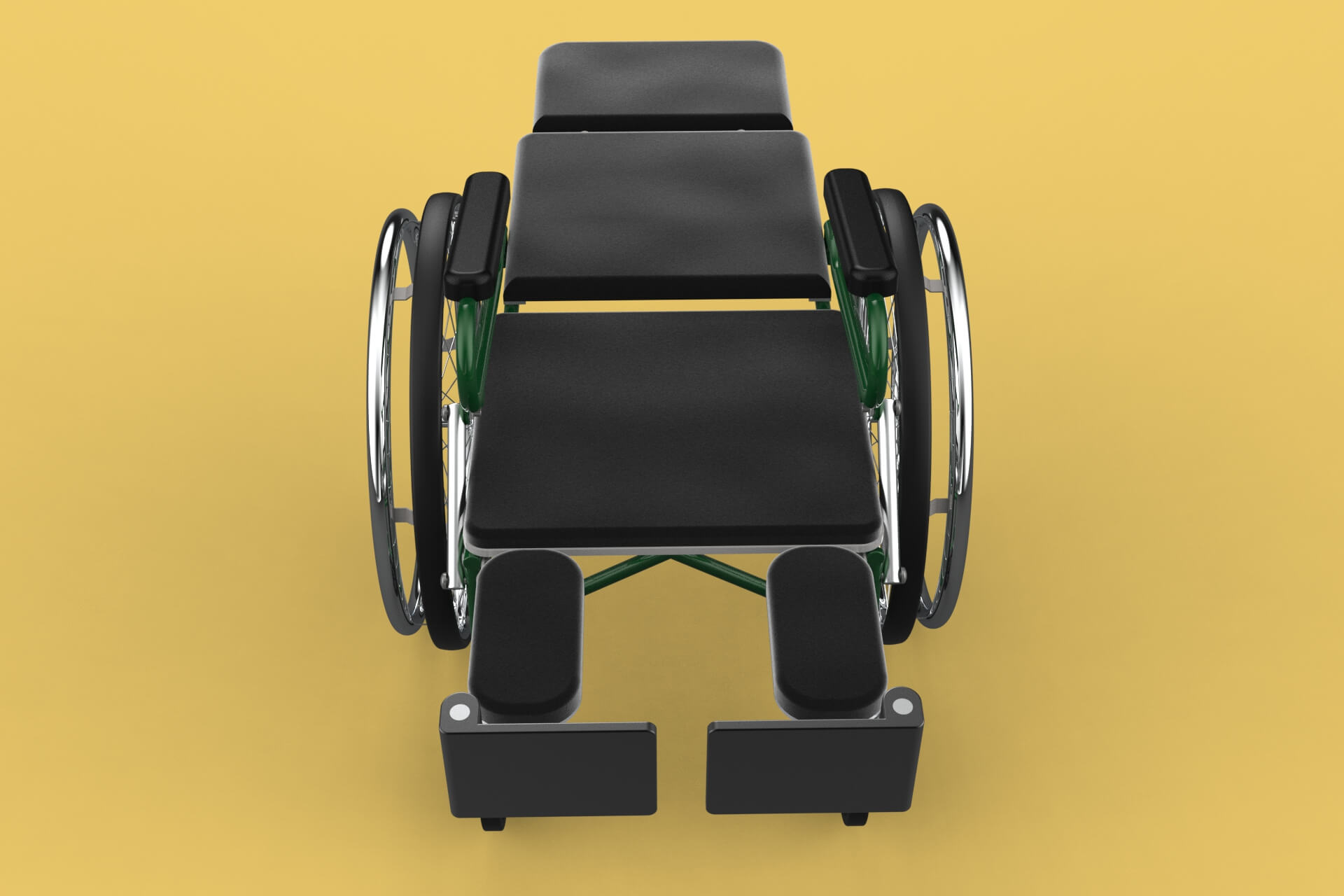 Reclining Recline Tilt Lying Manual Folding Wheelchair Flip - 3D Model ...