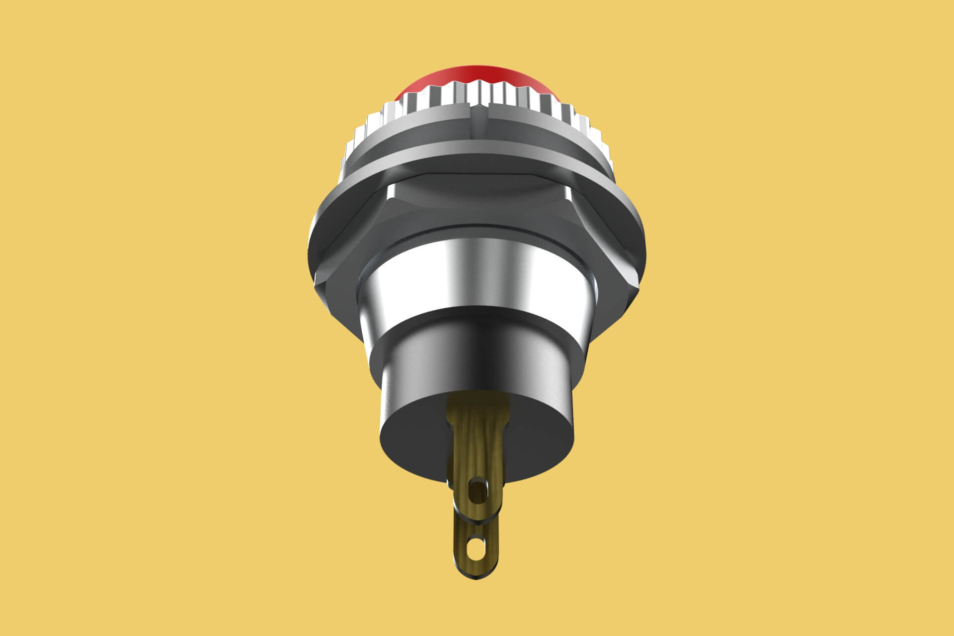 Red Push Button Momentary Self Reset Small Press Switch Mini - 3D Model ...