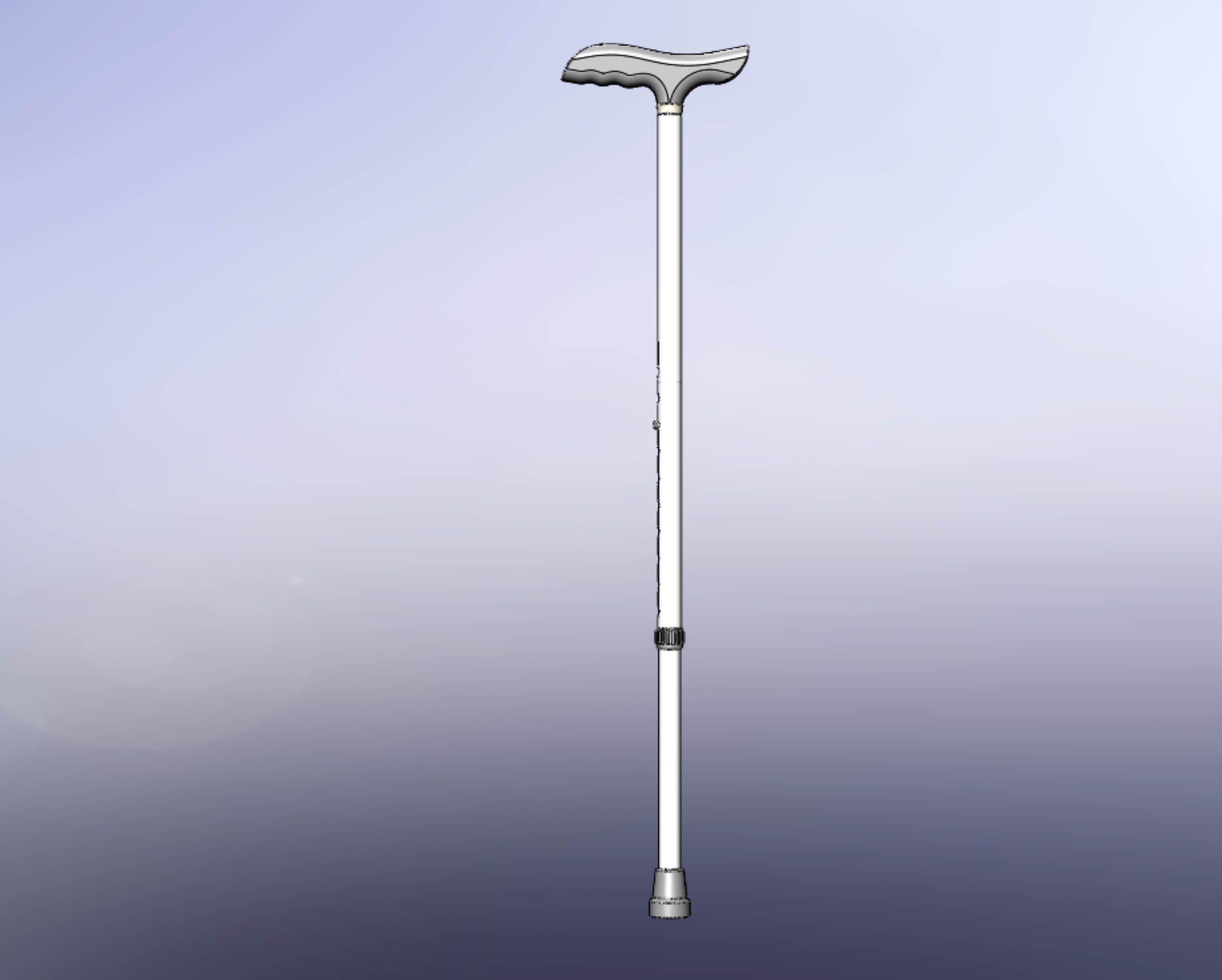 Retractable Walking Aid Elderly Adult Stick Cane Pole Gait - 3D Model ...