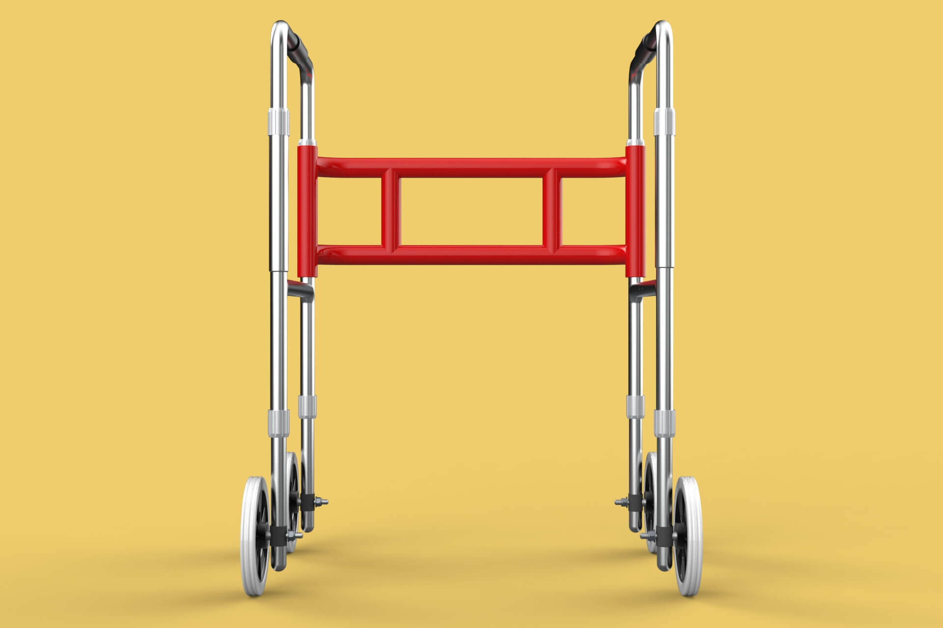 Rolling Wheeled Walker Zimmer Walking Frame Rollator Folding - 3D Model ...