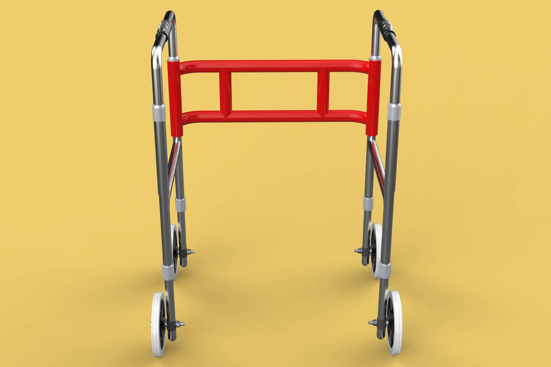 Rolling Wheeled Walker Zimmer Walking Frame Rollator Folding - 3D Model ...