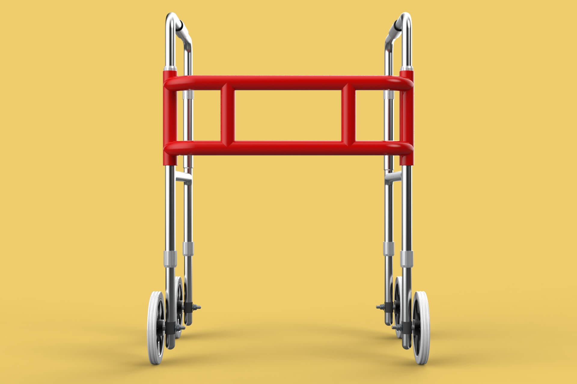 Rolling Wheeled Walker Zimmer Walking Frame Rollator Folding - 3D Model ...