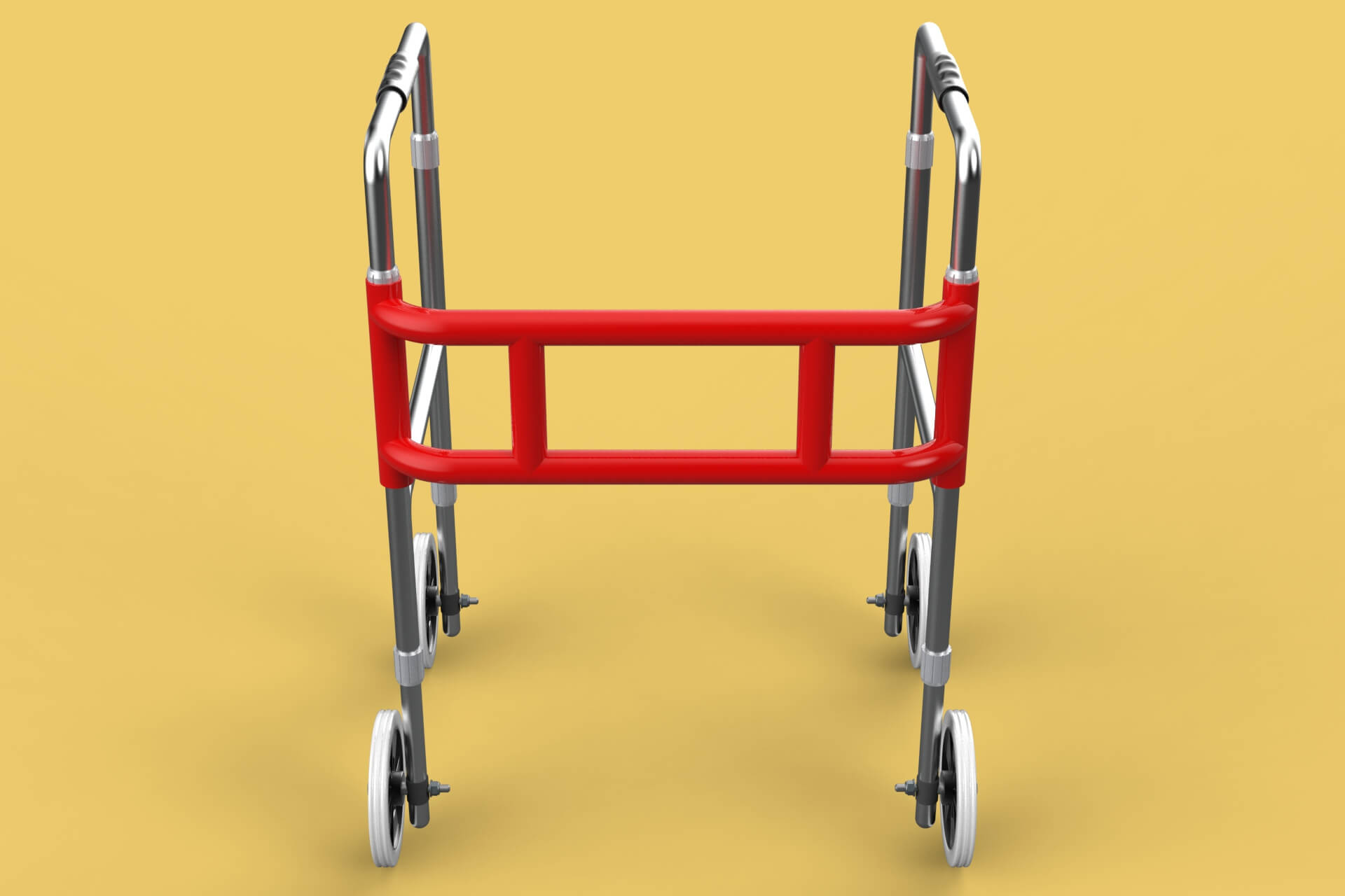 Rolling Wheeled Walker Zimmer Walking Frame Rollator Folding - 3D Model ...