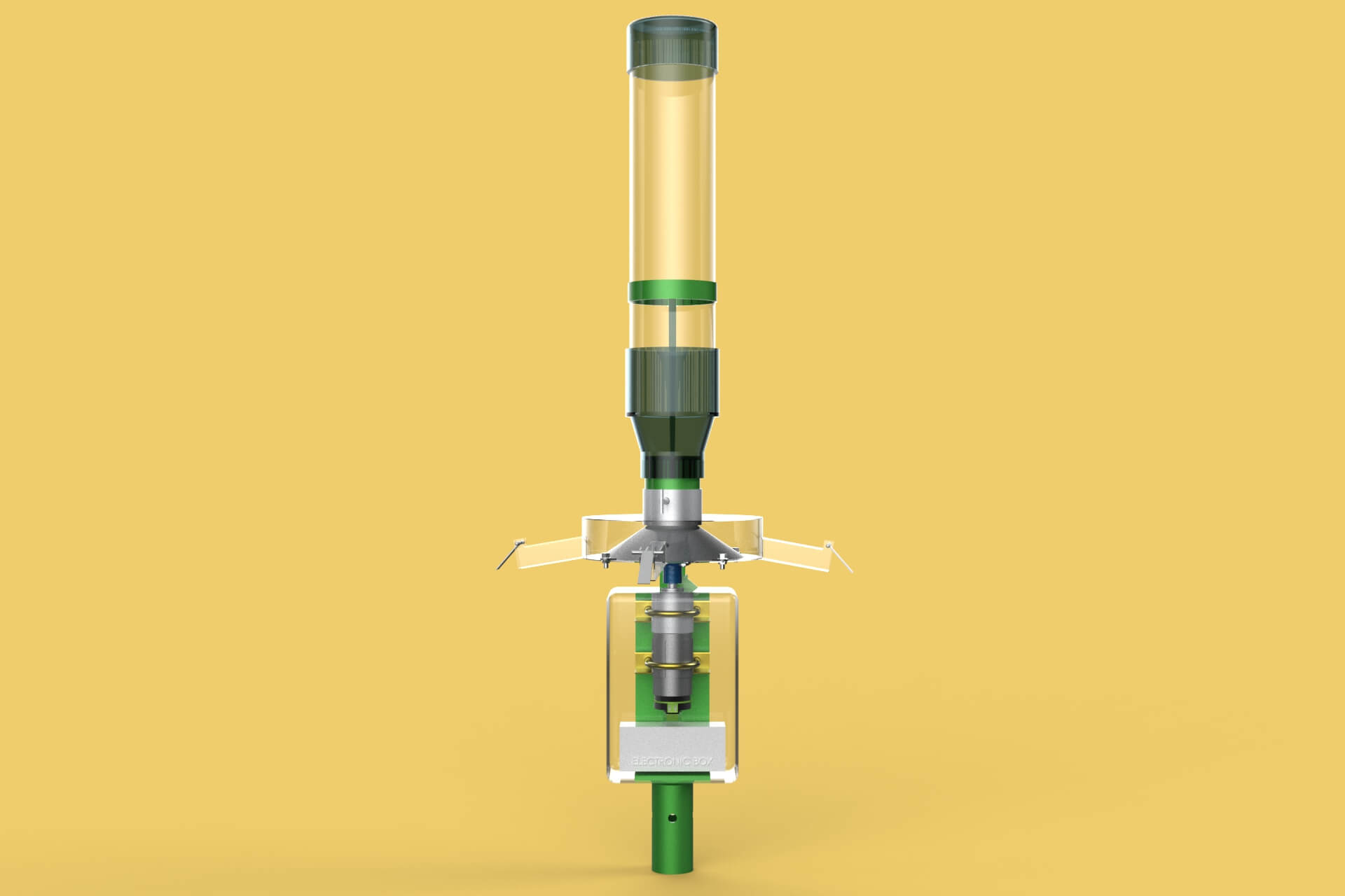 Rotary Centrifugal Fish Feeder Spreader - 3D Model by surf3d