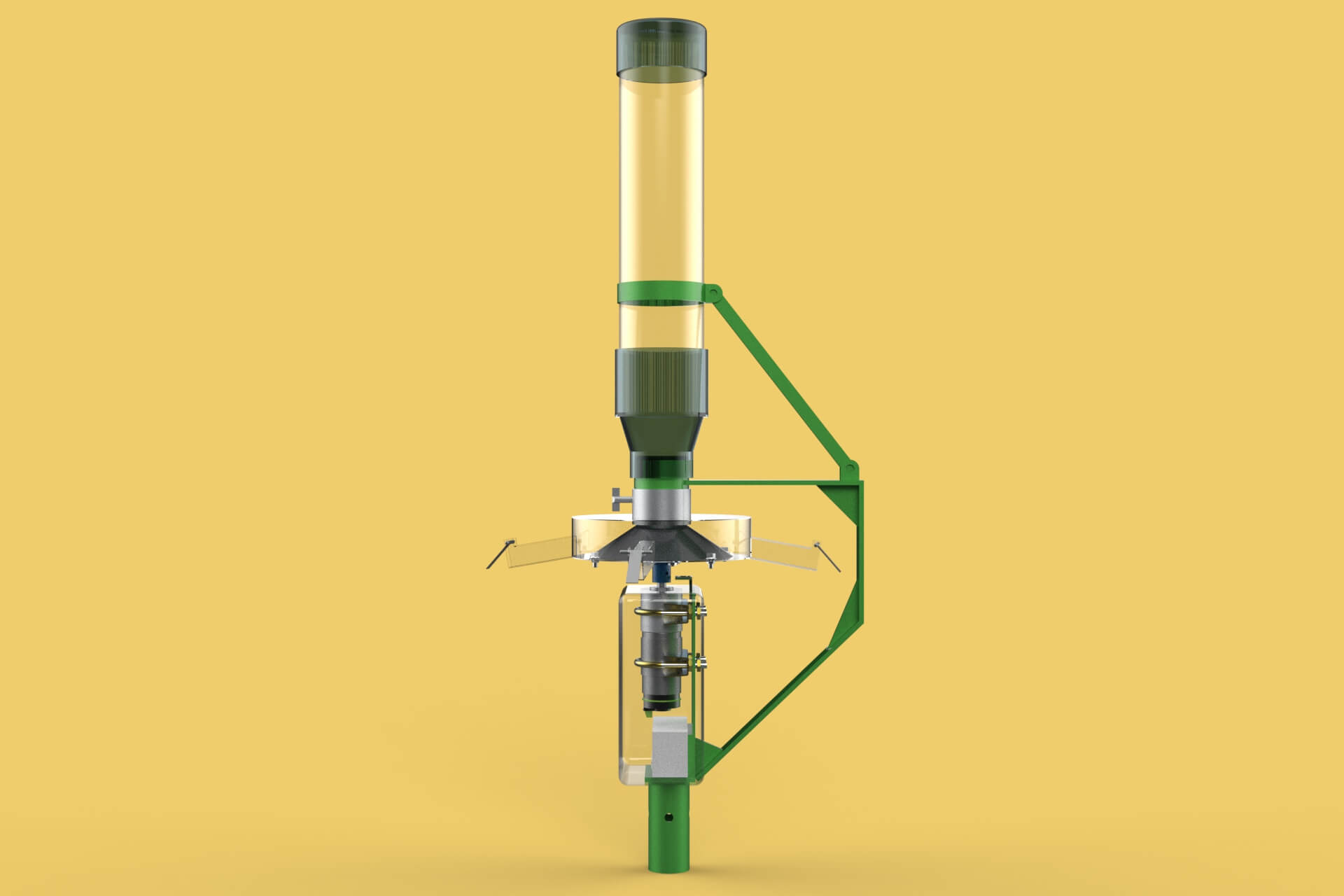 Rotary Centrifugal Fish Feeder Spreader - 3D Model by surf3d