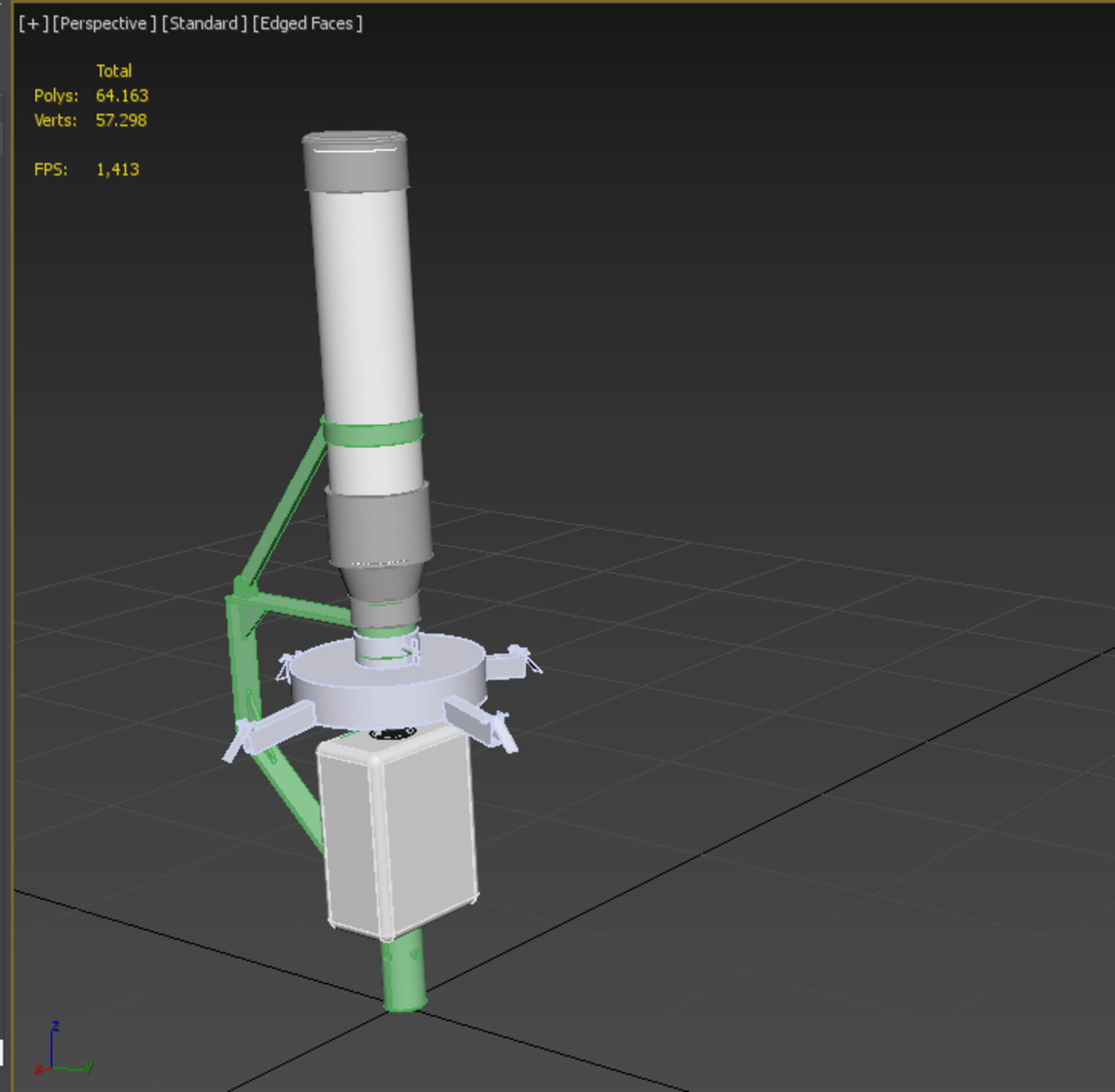 Rotary Centrifugal Fish Feeder Spreader - 3D Model by surf3d