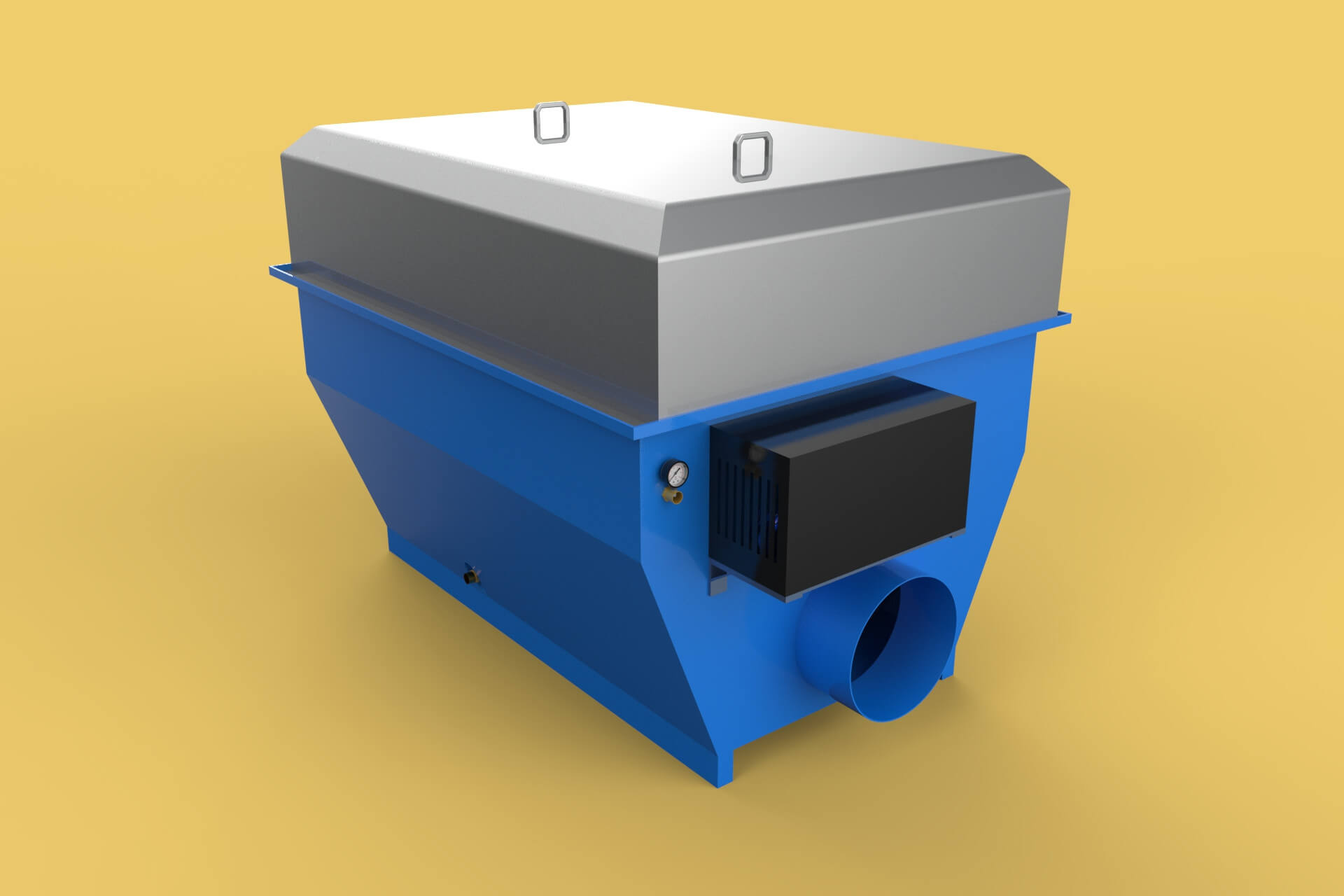 Rotary Drum Filter - 3D Model by surf3d