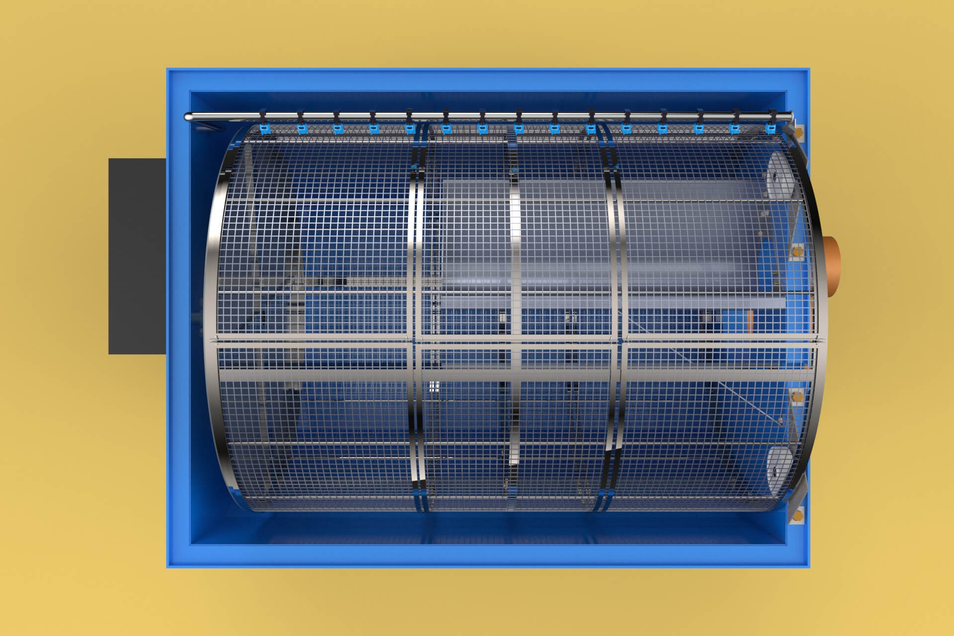 Rotary Drum Filter - 3D Model by surf3d