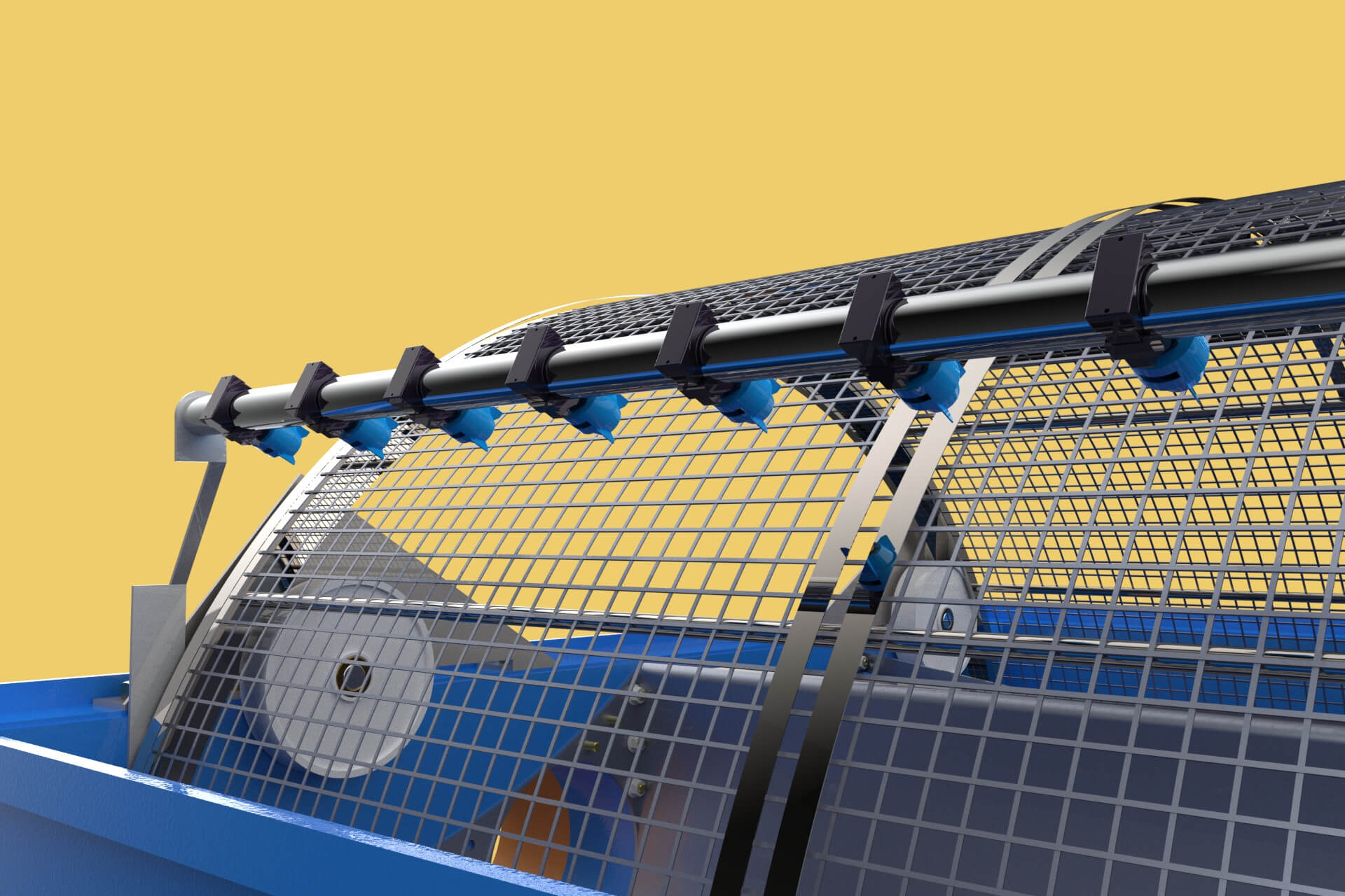 Rotary Drum Filter - 3D Model by surf3d