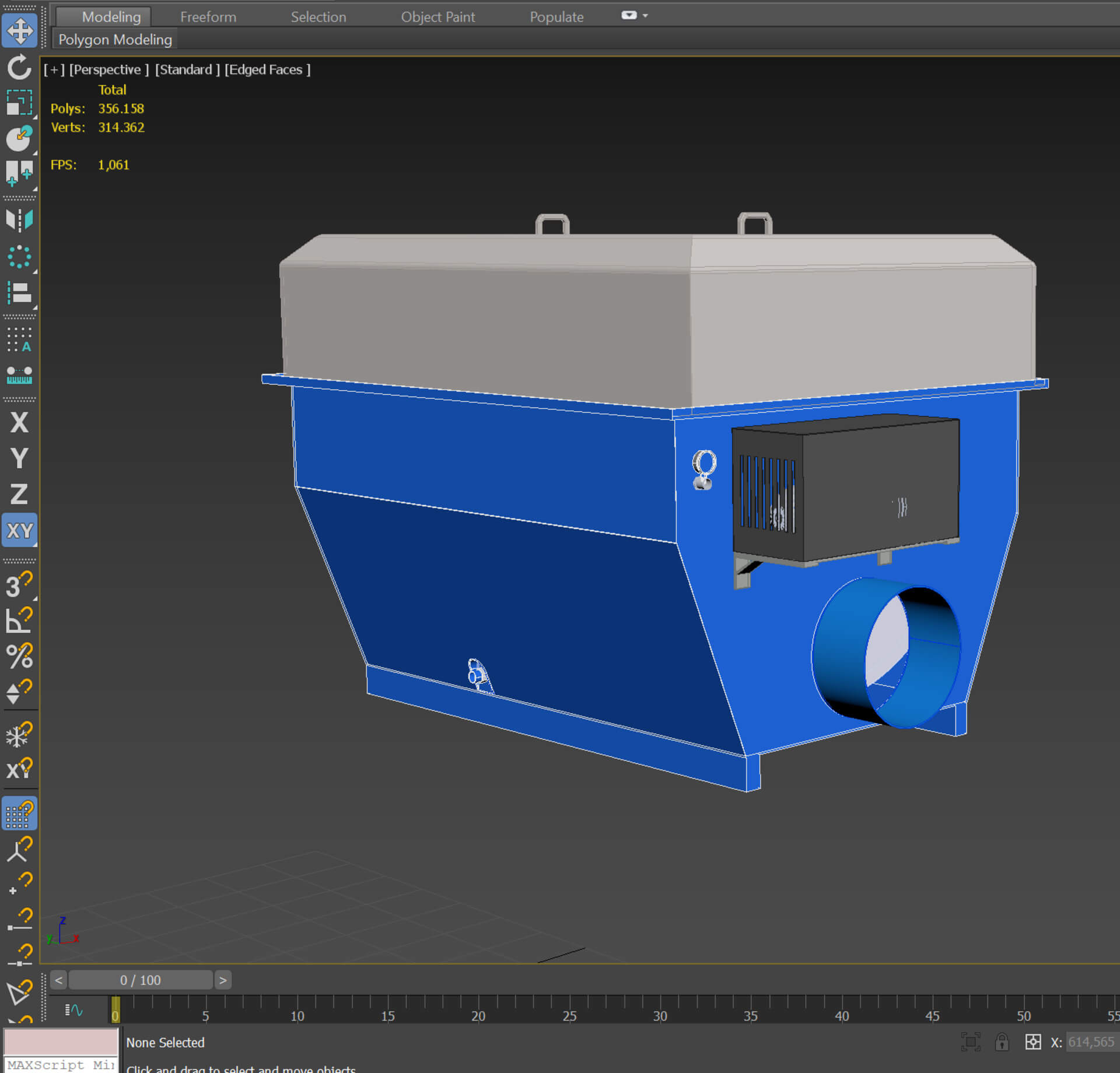 Rotary Drum Filter - 3D Model by surf3d