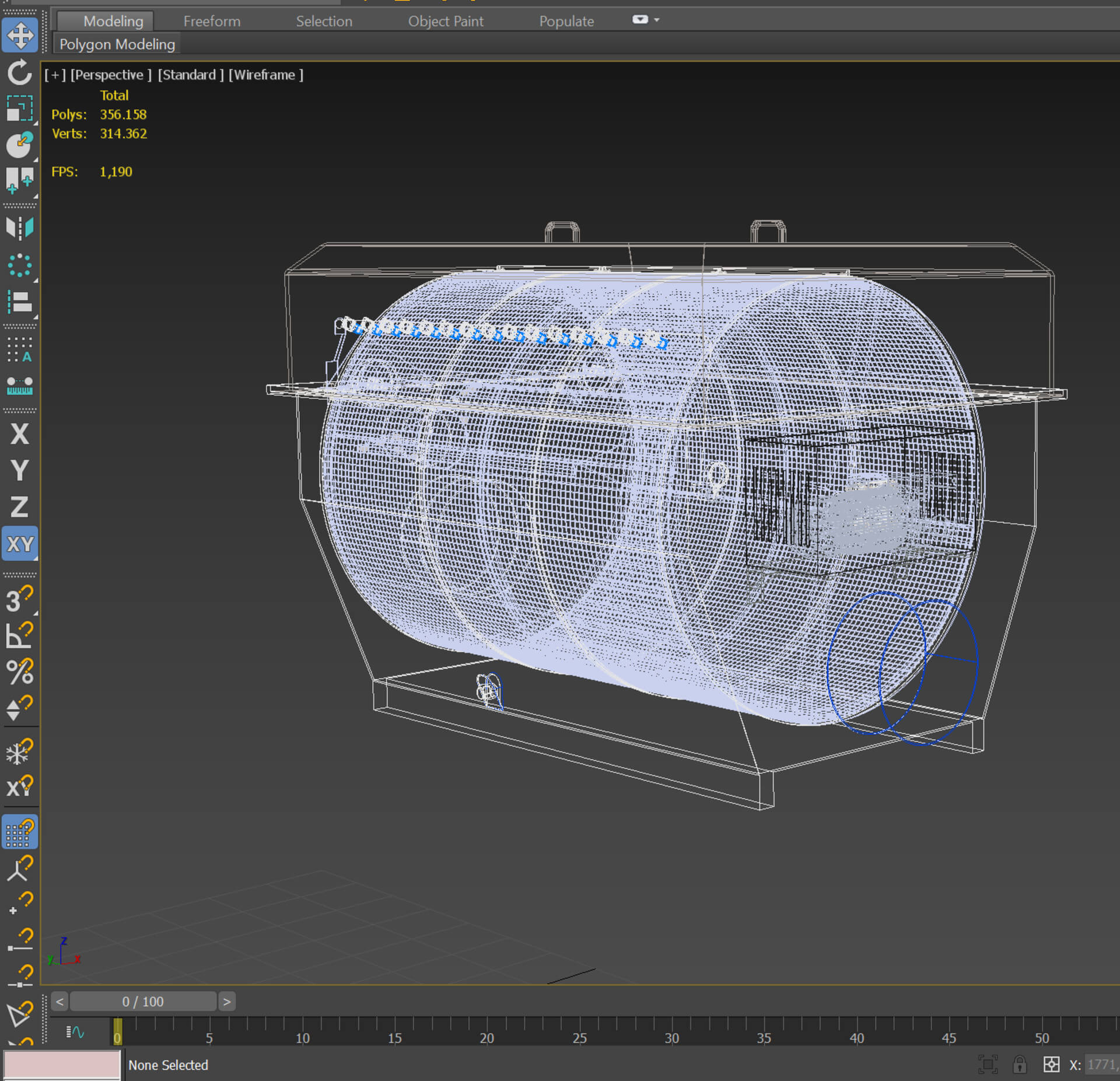 Rotary Drum Filter - 3D Model by surf3d