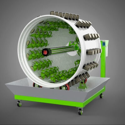 Rotary Hydroponic Radial Spin Gardening Plant Farm System Up - 3D Model ...