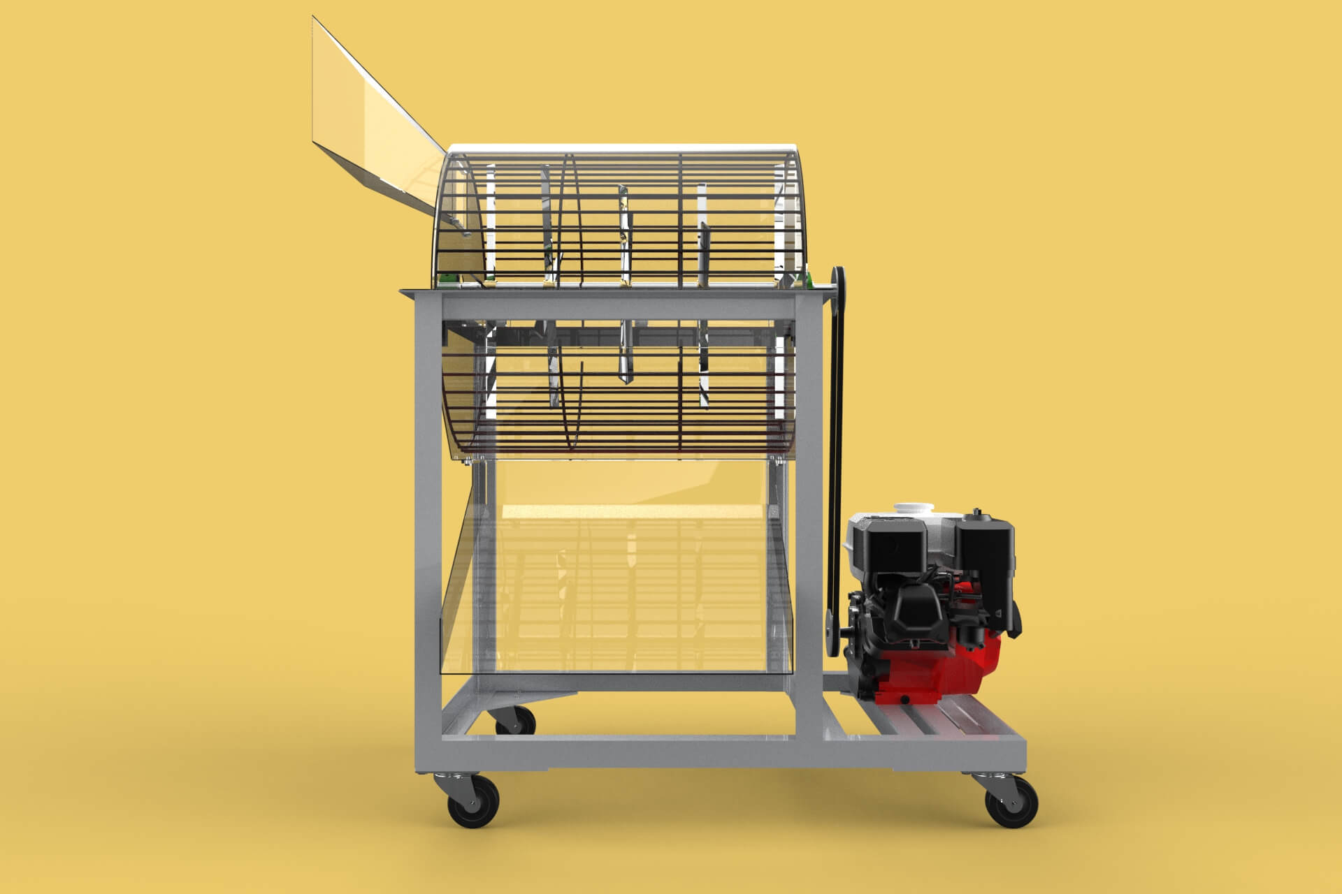 Rubbish Shredder Crusher Machine Waste Garbage Cut Composter - 3D Model ...