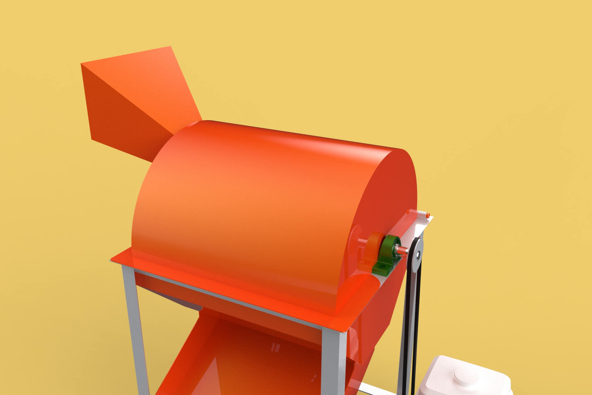 Rubbish Shredder Crusher Machine Waste Garbage Cut Composter - 3D Model ...