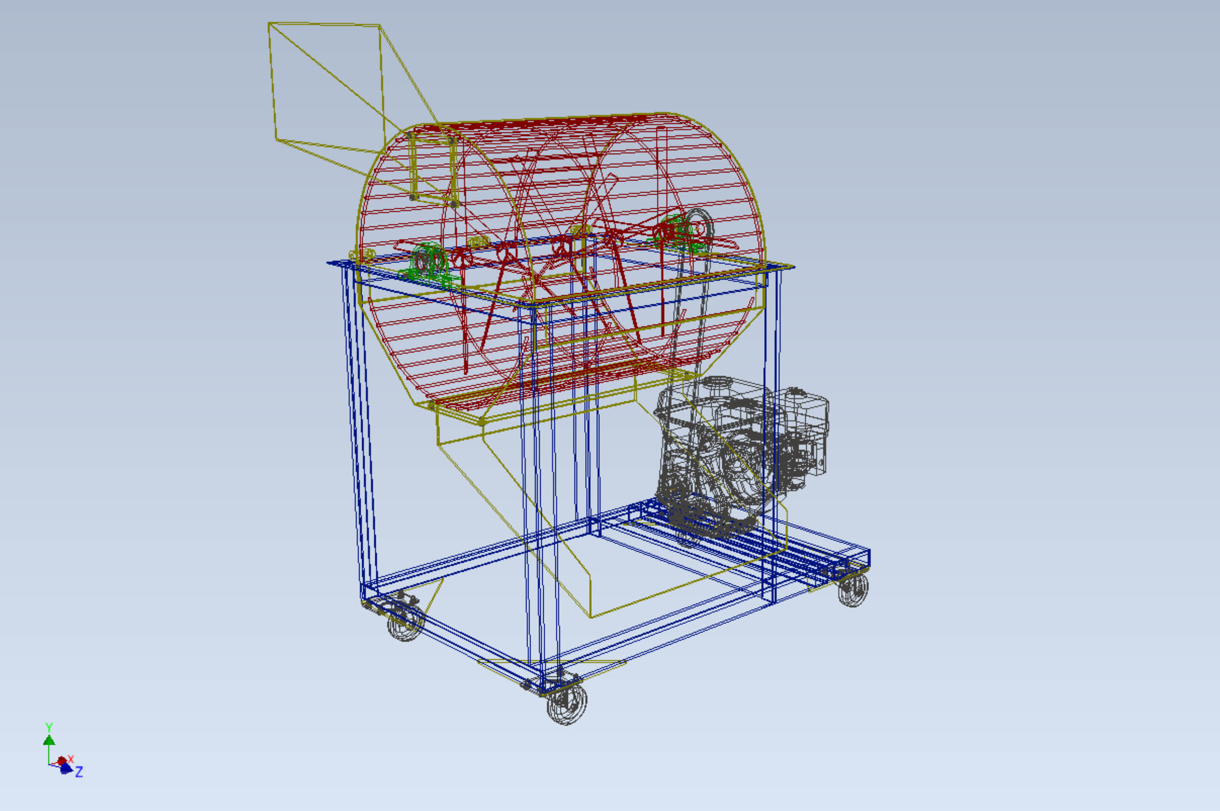 Rubbish Shredder Crusher Machine Waste Garbage Cut Composter - 3D Model ...