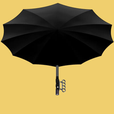 Safety Umbrella Self Defense Finger Hole Grip Flashlight - 3D Model by ...