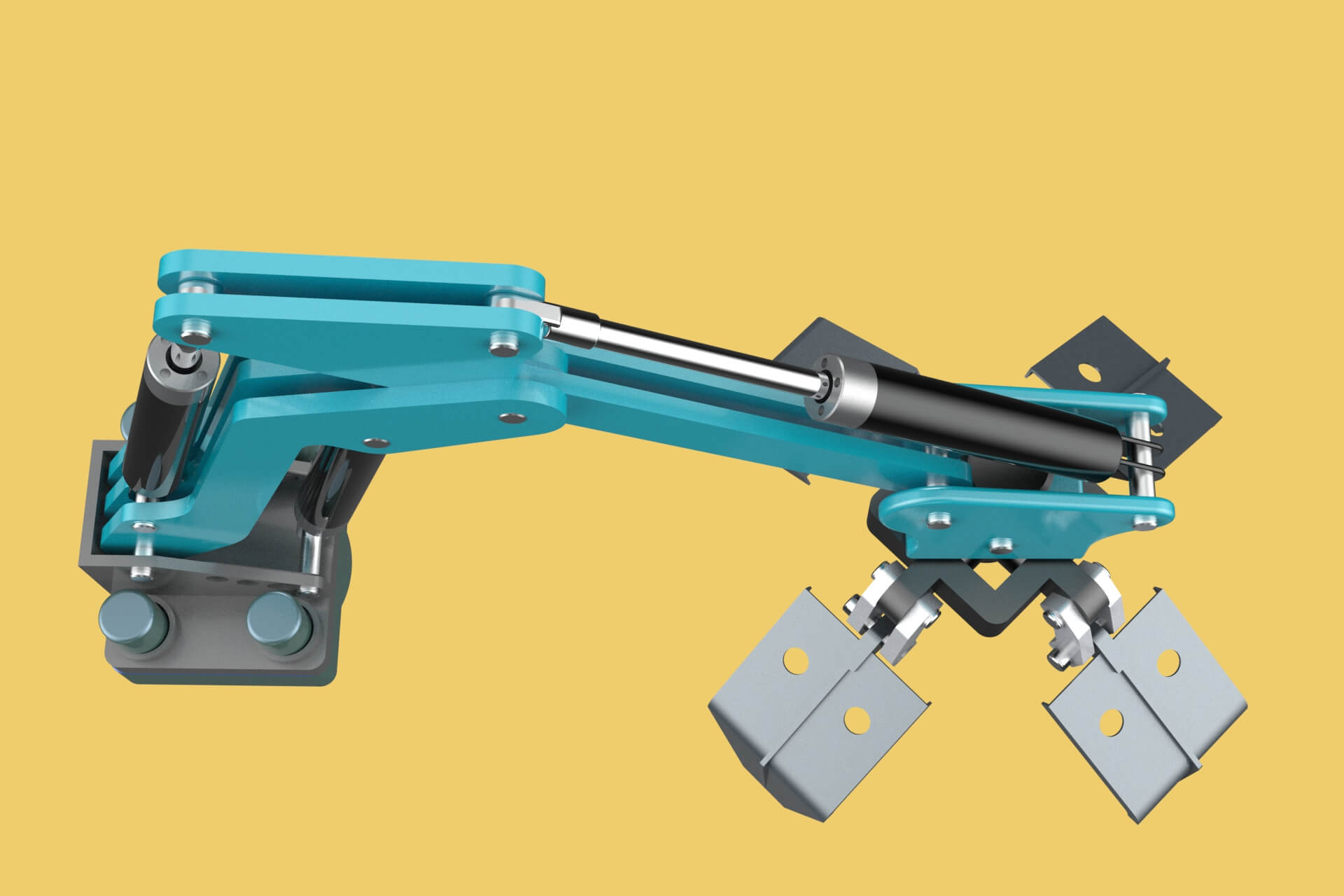 Scrap Rubbish Garbage Waste Loader Grabber Crane Lifting Ton - 3D Model ...