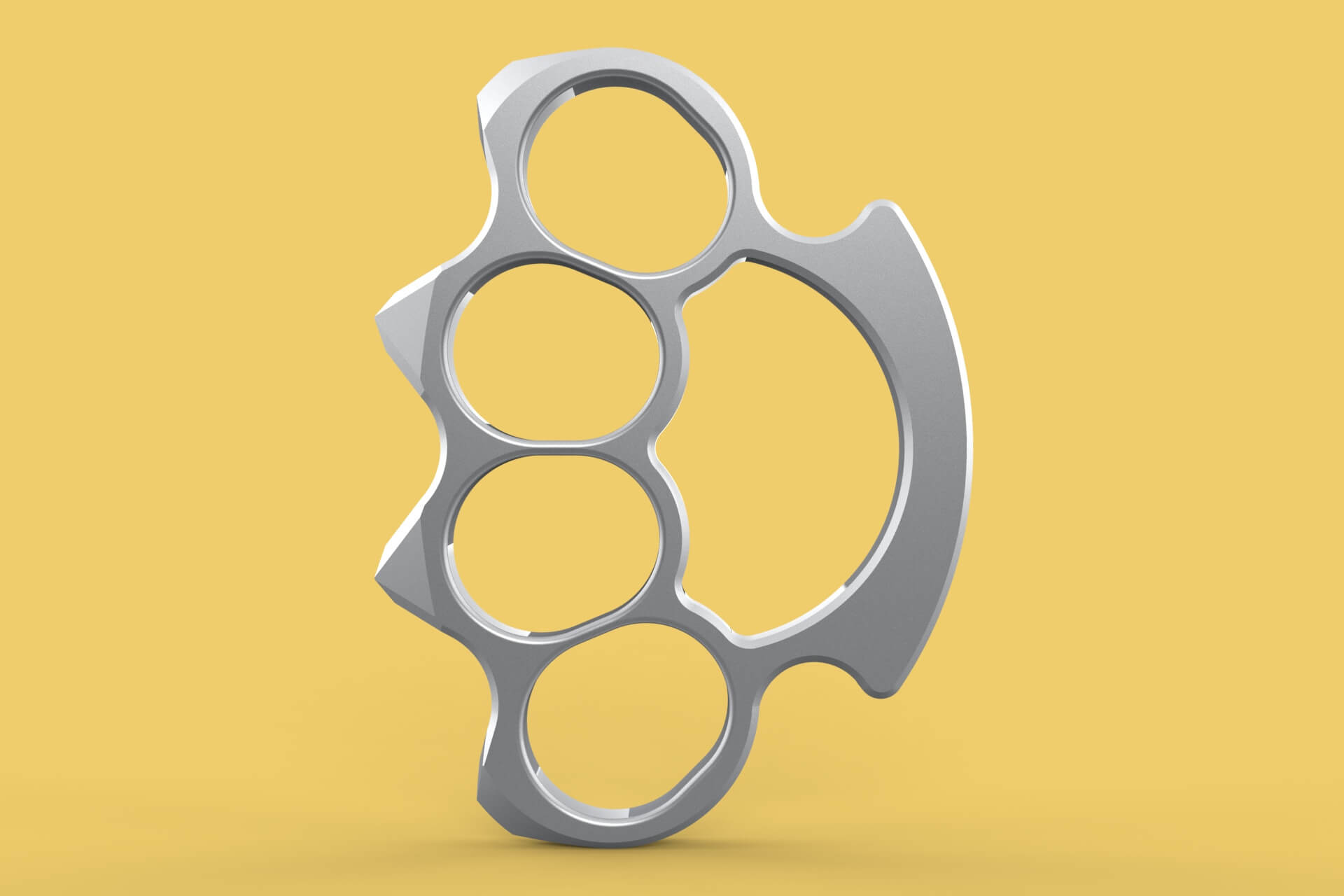 Self Defense Knuckle Duster Brass Knuckles Fist Load Grip - 3D Model by ...