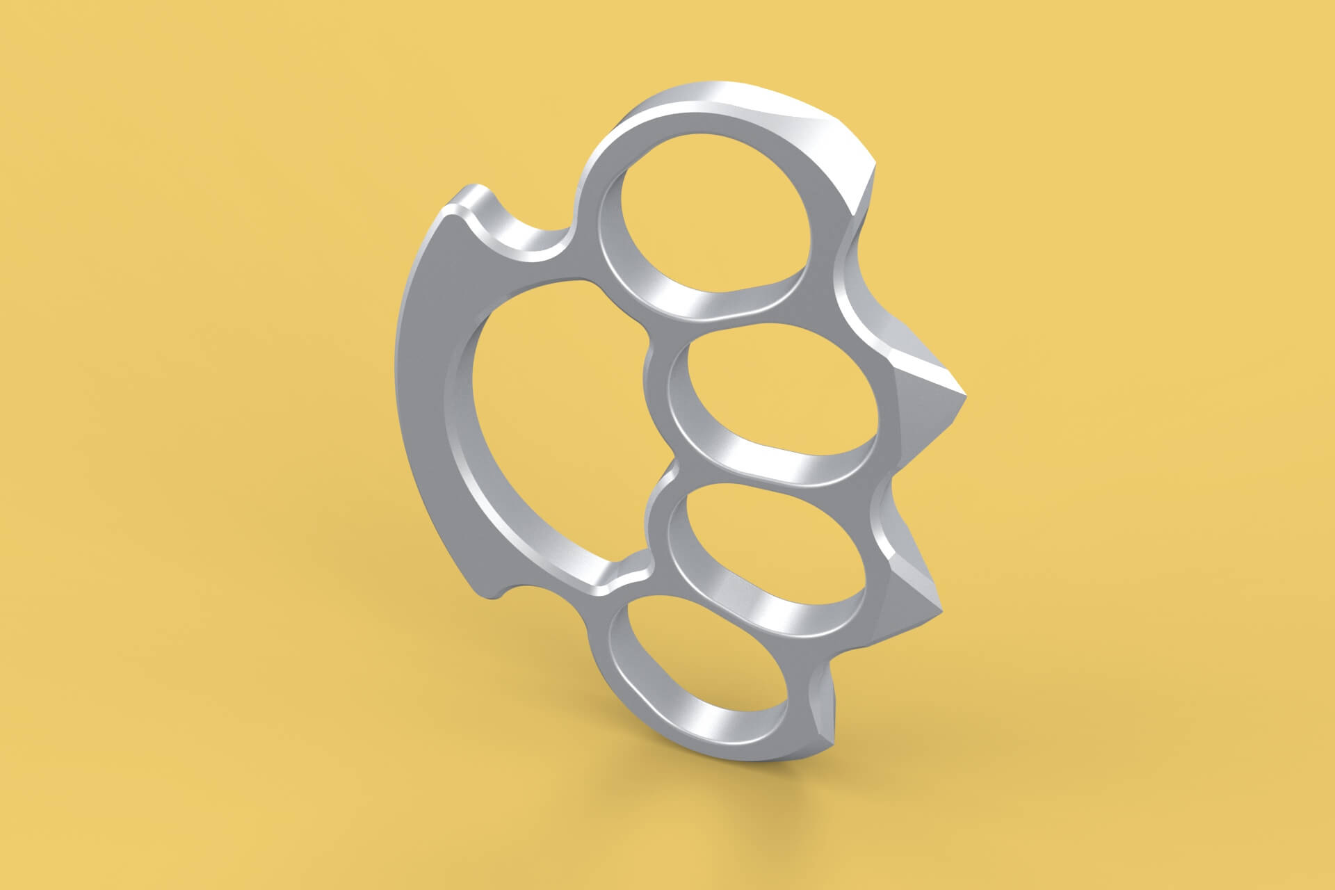 Self Defense Knuckle Duster Brass Knuckles Fist Load Grip - 3D Model by ...