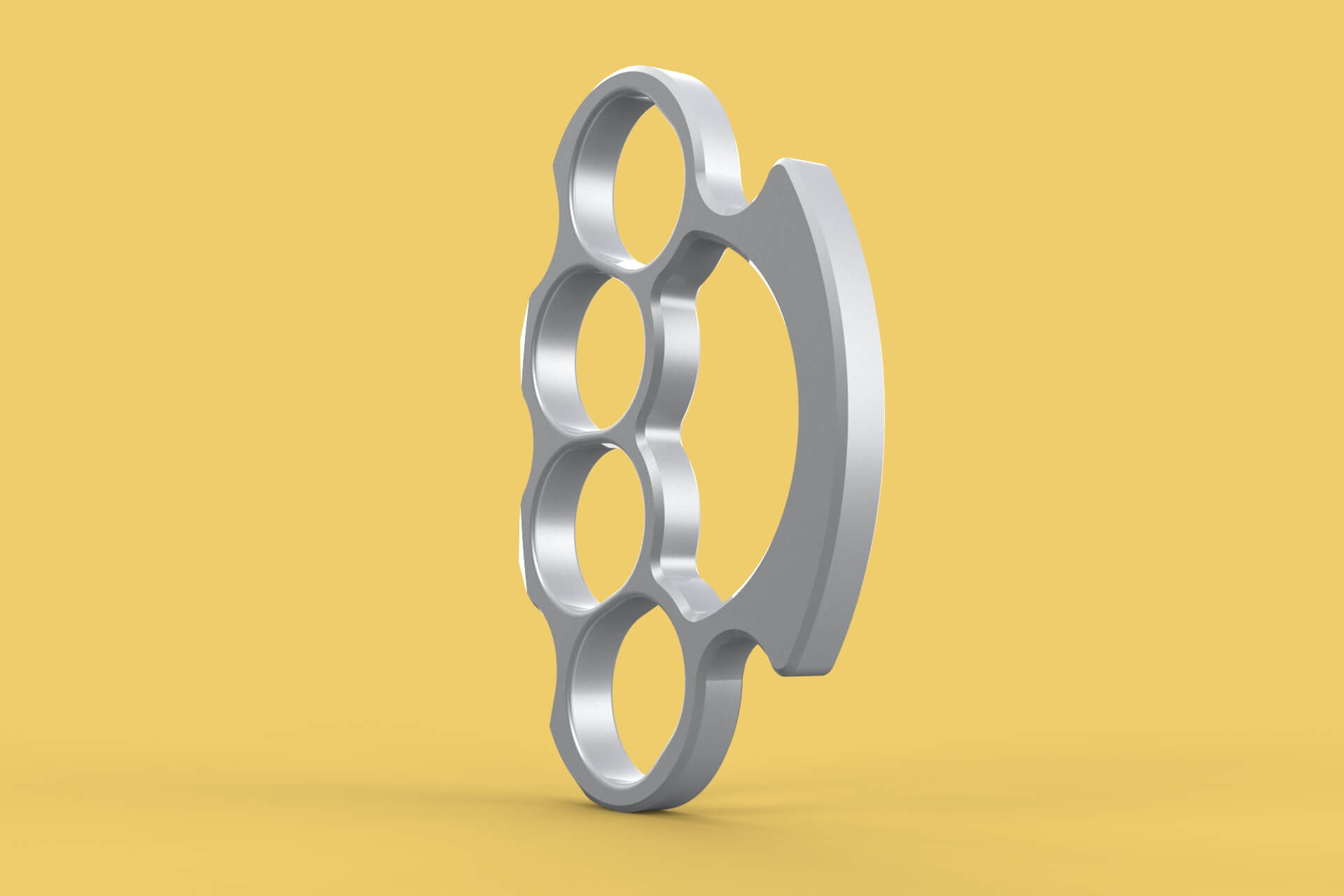 Self Defense Knuckle Duster Brass Knuckles Fist Load Grip - 3D Model by ...