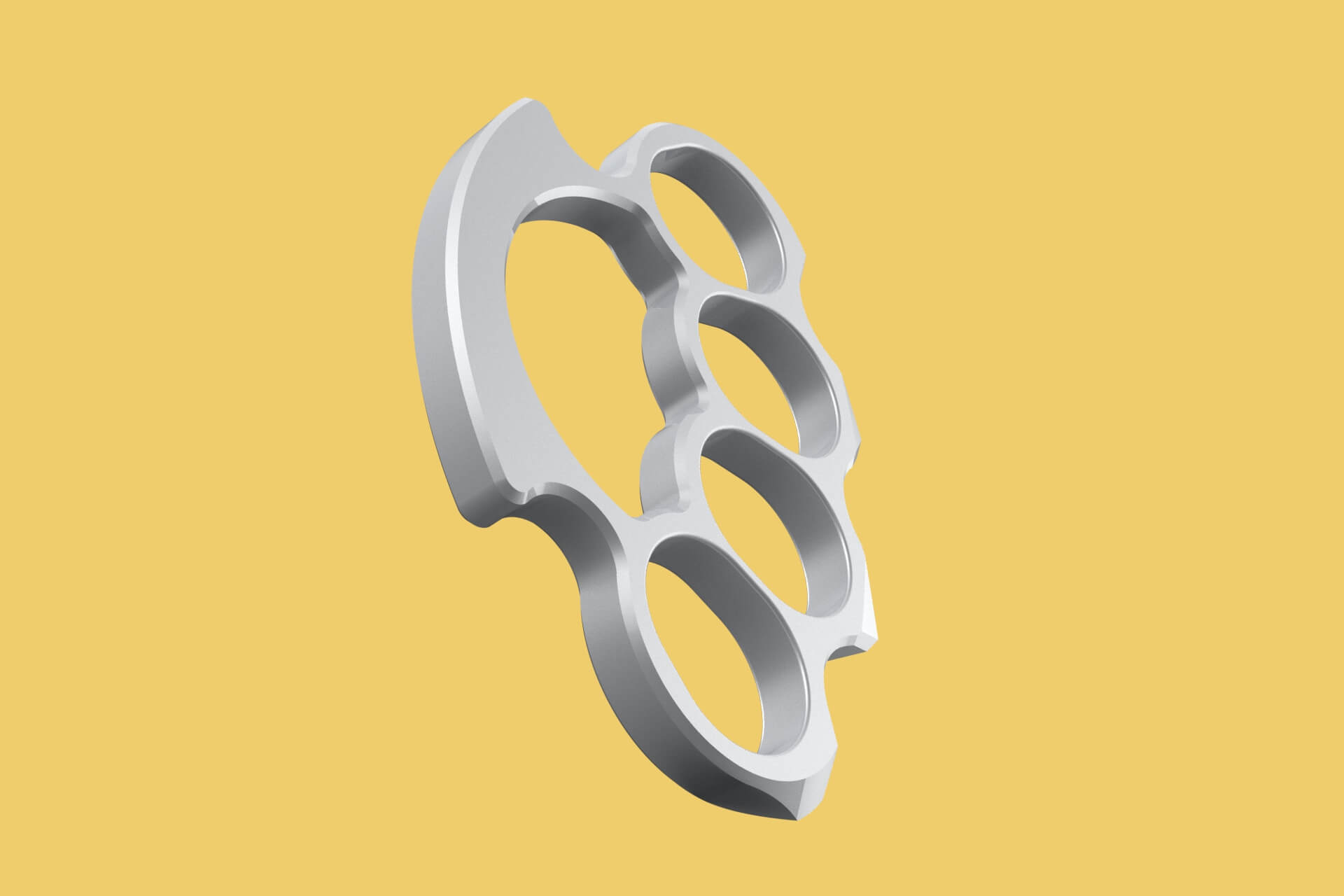 Self Defense Knuckle Duster Brass Knuckles Fist Load Grip - 3D Model by ...