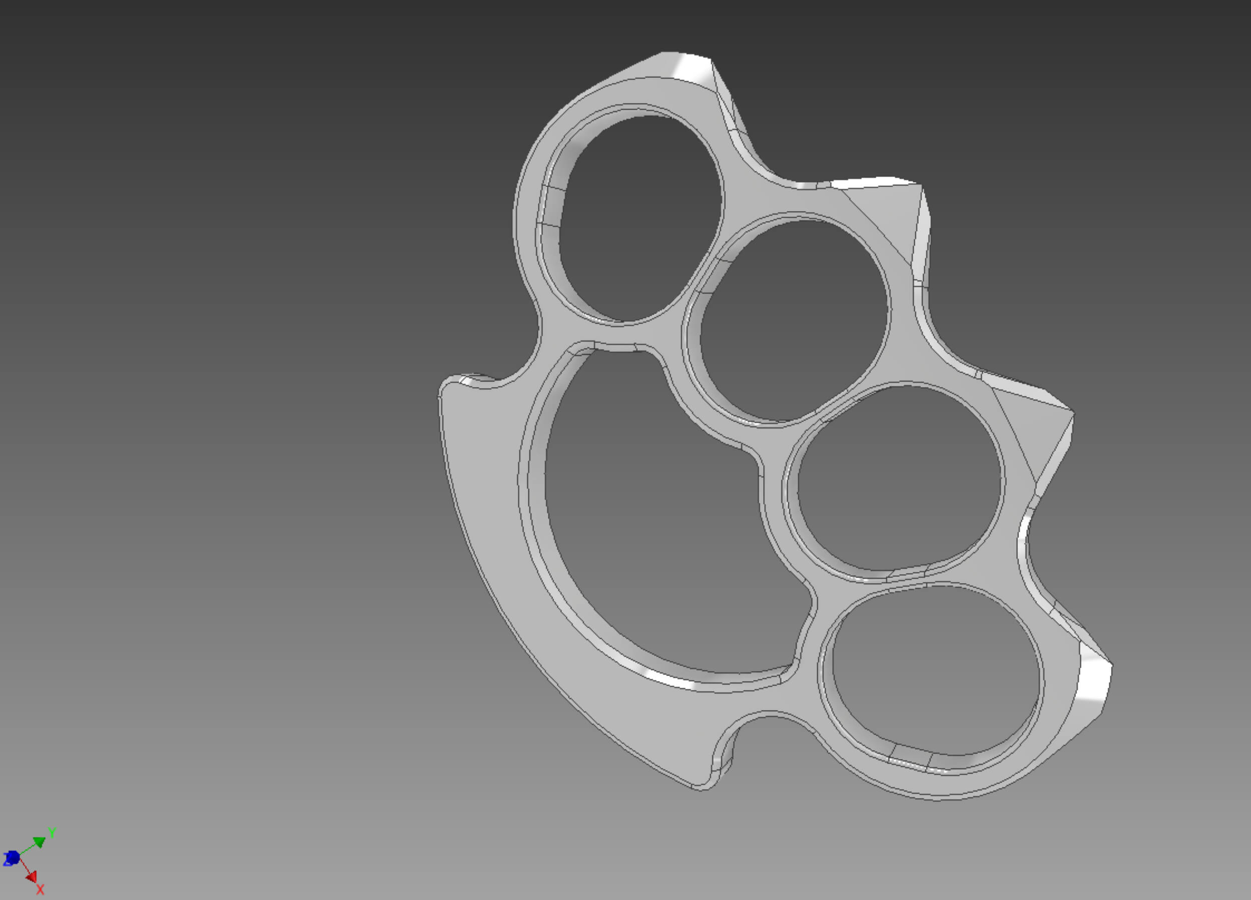 Self Defense Knuckle Duster Brass Knuckles Fist Load Grip - 3D Model by ...