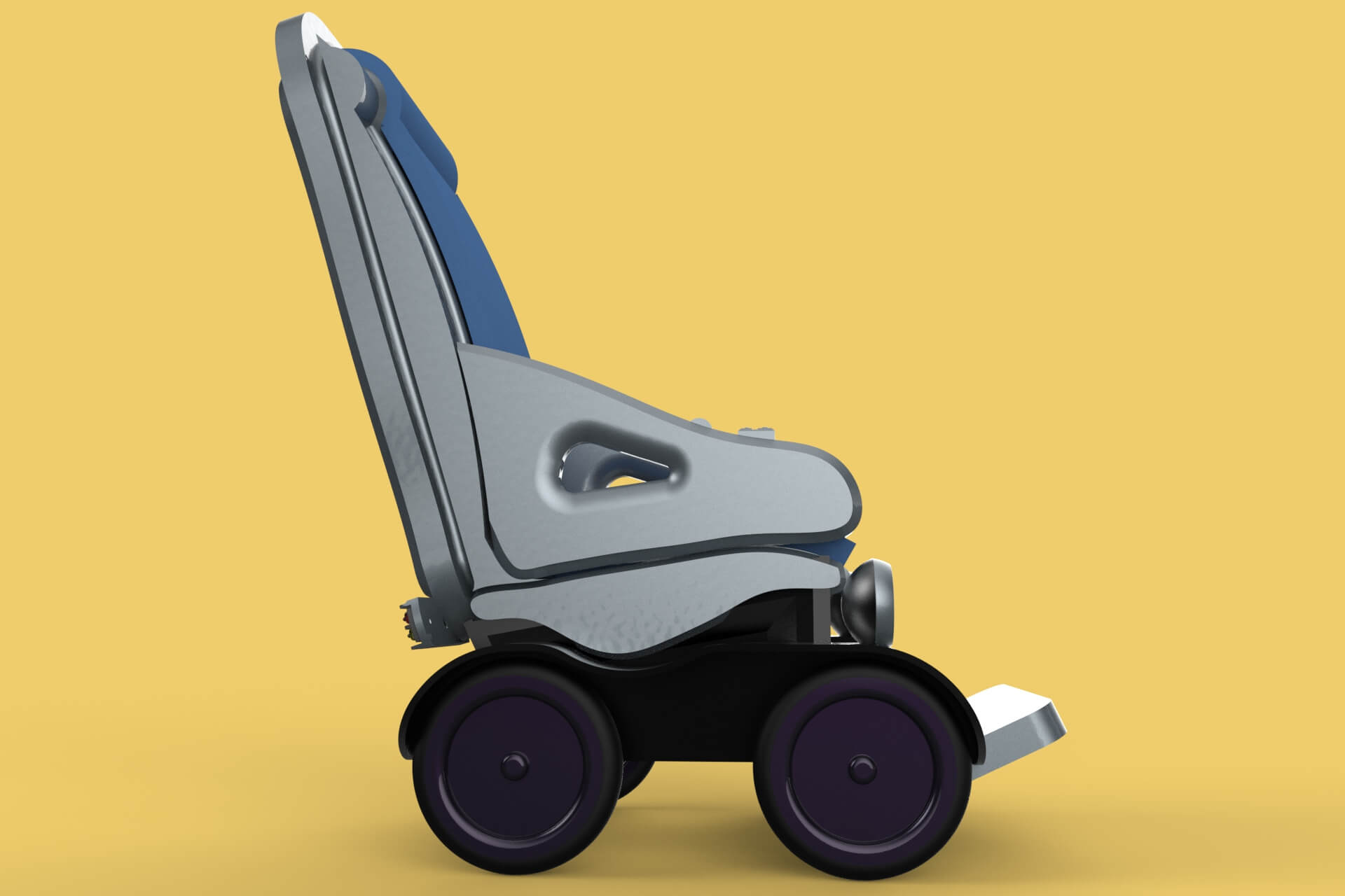 Self-Driving Smart Electric Wheelchair Autonomous Robot Cart 3D Model ...