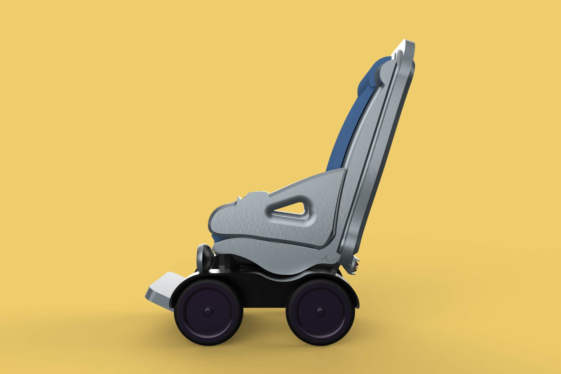 Self-Driving Smart Electric Wheelchair Autonomous Robot Cart 3D Model ...