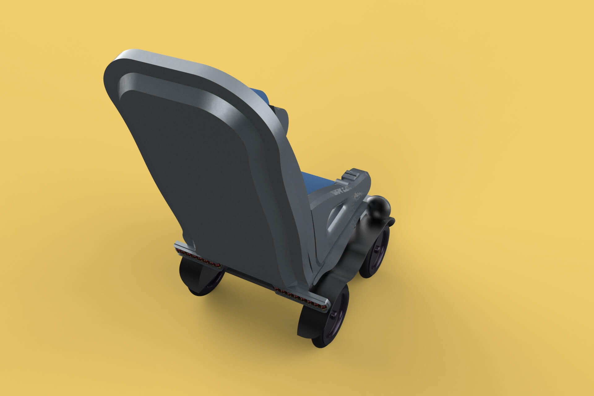 Self-Driving Smart Electric Wheelchair Autonomous Robot Cart 3D Model ...