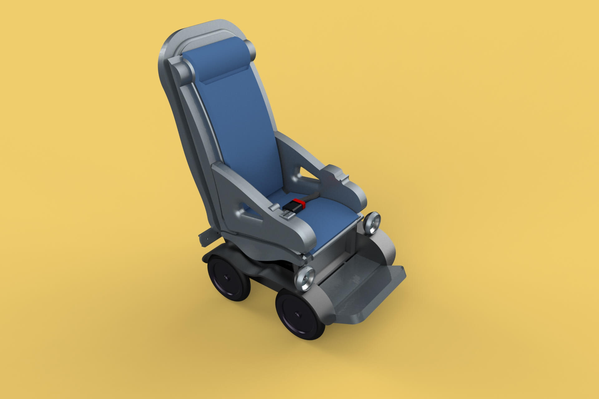 Self-Driving Smart Electric Wheelchair Autonomous Robot Cart 3D Model ...