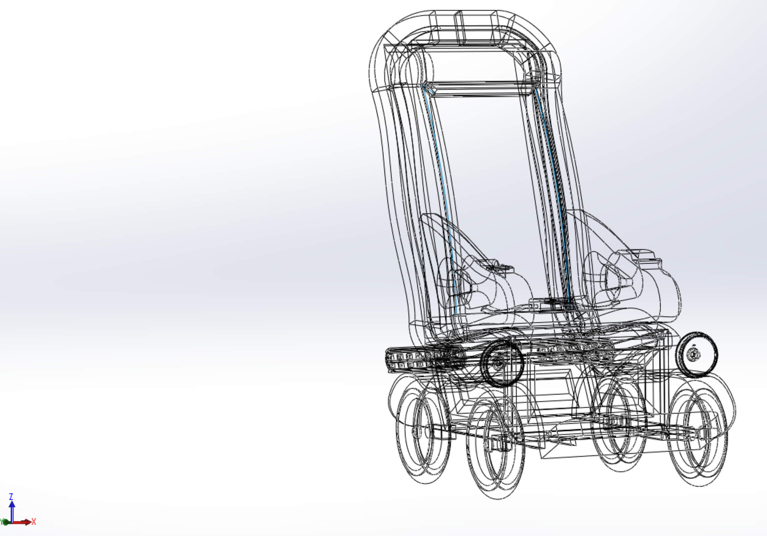 Self-Driving Smart Electric Wheelchair Autonomous Robot Cart 3D Model ...