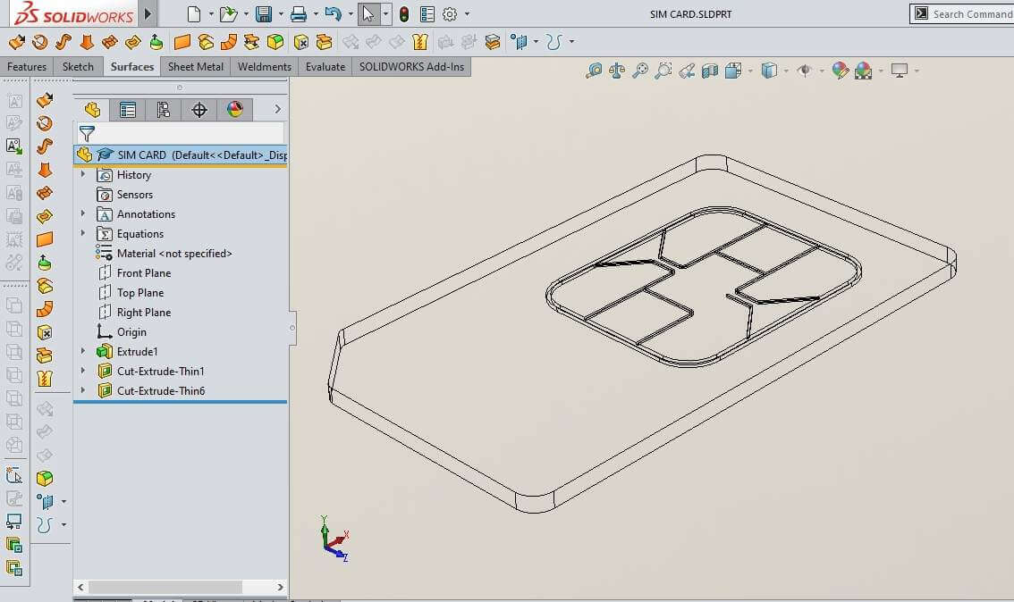 Sim Card - 3D Model by surf3d