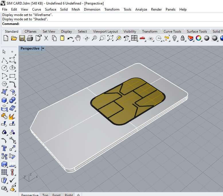 Sim Card - 3D Model by surf3d