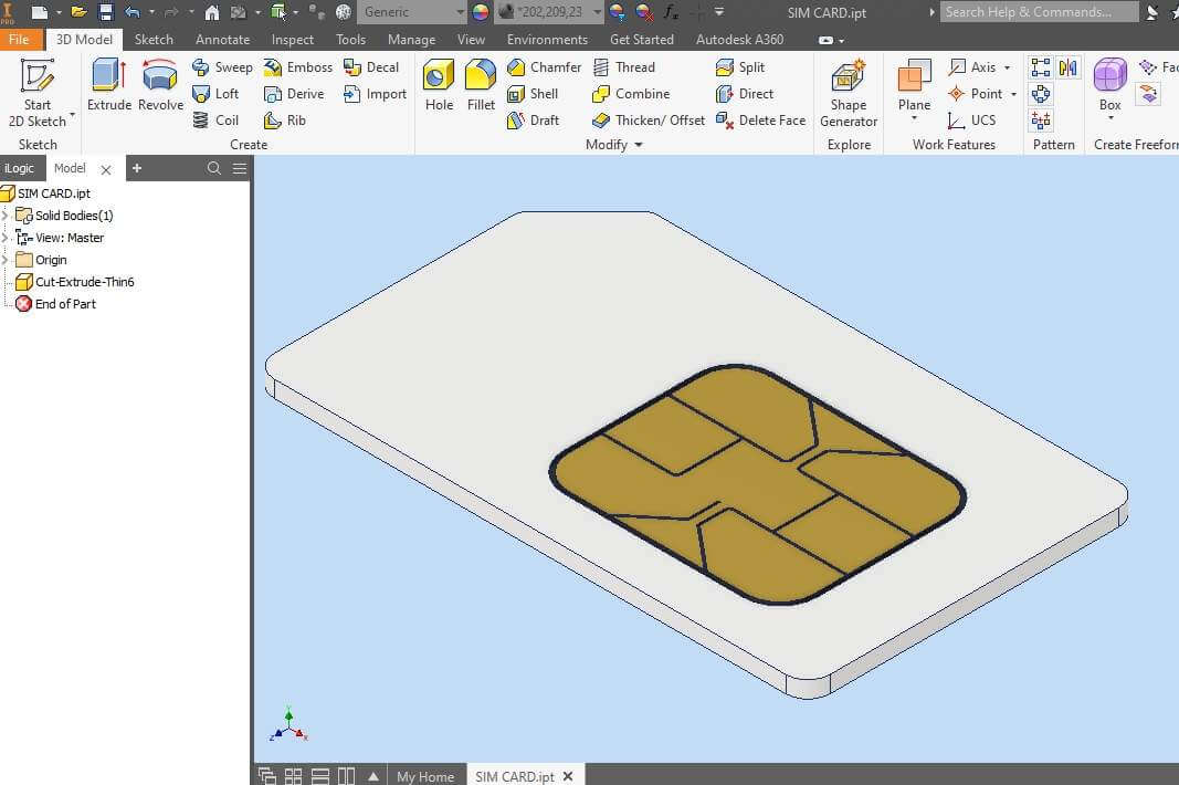 Sim Card - 3D Model by surf3d
