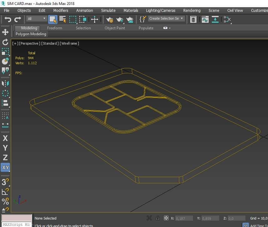 Sim Card - 3D Model by surf3d
