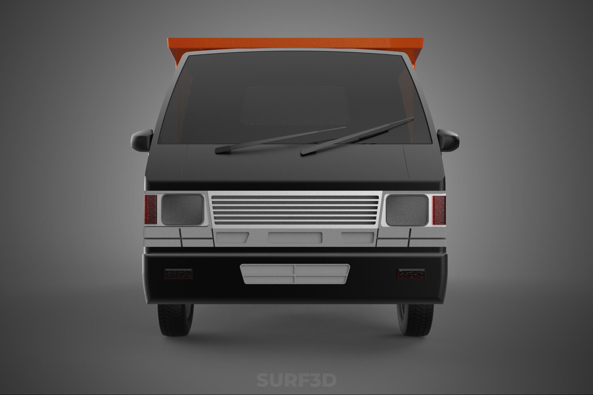 Small Tipper Dump Truck Pick Up Hydraulic Container Car Skip - 3D Model ...