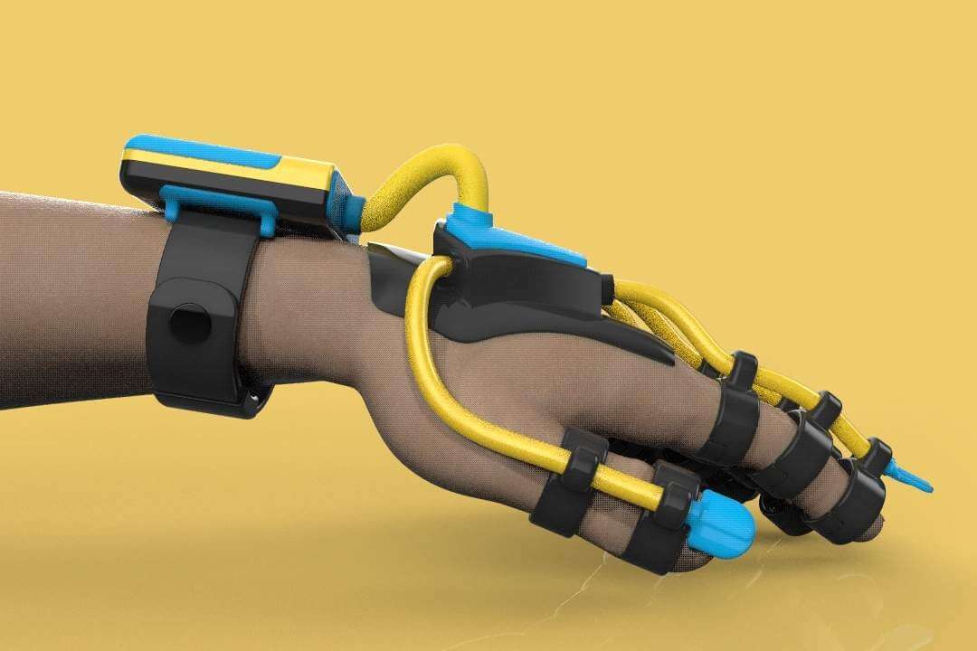 Smart Glove Exoskeleton Hand Robot - 3D Model by surf3d