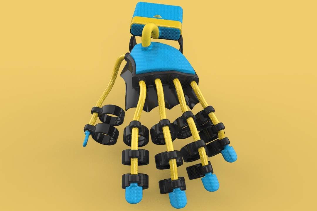 Smart Glove Exoskeleton Hand Robot - 3D Model by surf3d