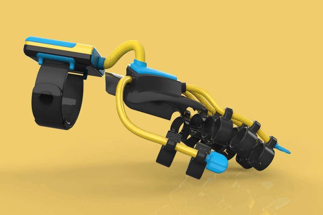 Smart Glove Exoskeleton Hand Robot - 3D Model by surf3d