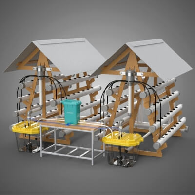 Smart IoT Autocontrol Nutrient Hydroponic Plant Farm Monitor - 3D Model ...