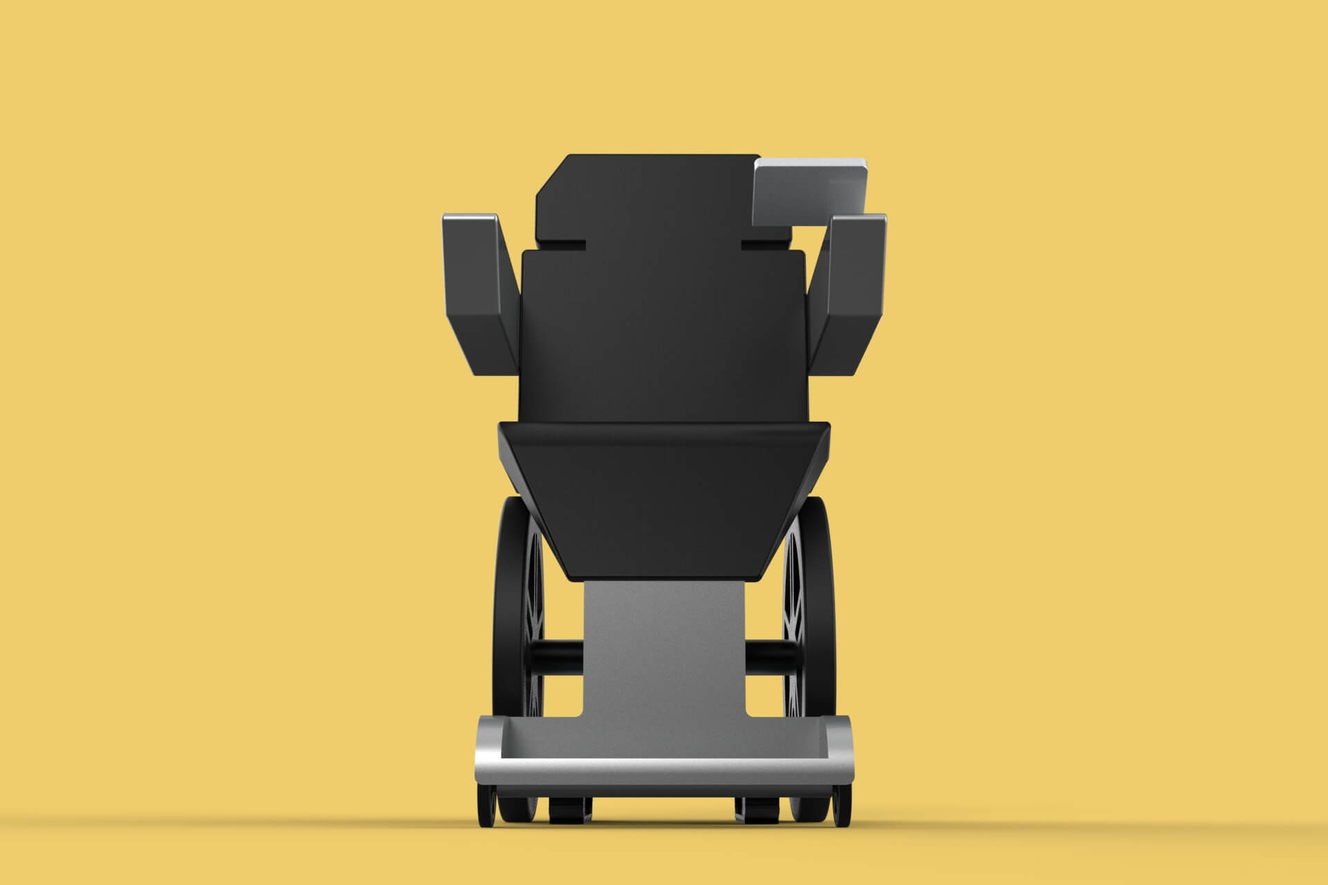 Smart Wheelchair Electric Autonomous Robot Climbing Stairs - 3D Model ...