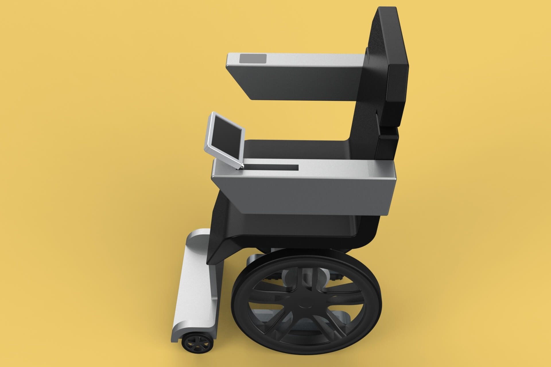 Smart Wheelchair Electric Autonomous Robot Climbing Stairs - 3D Model ...