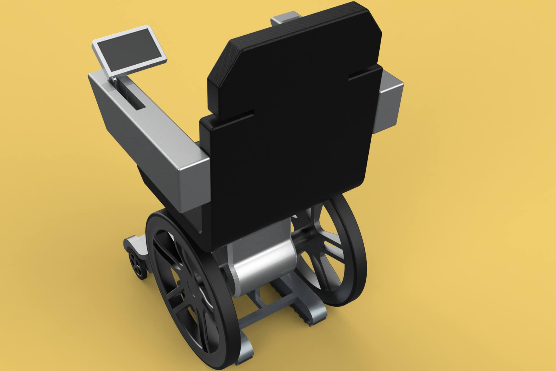 Smart Wheelchair Electric Autonomous Robot Climbing Stairs - 3D Model ...