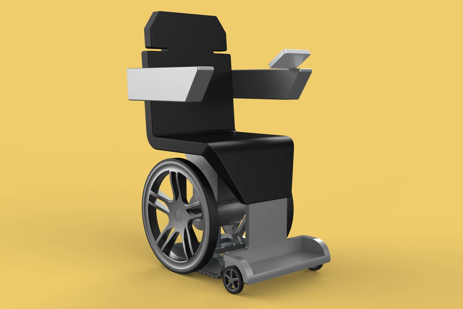 Smart Wheelchair Electric Autonomous Robot Climbing Stairs 3d Model By Surf3d
