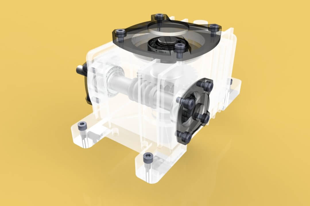 Speed Reducer Gear Box - 3D Model by surf3d