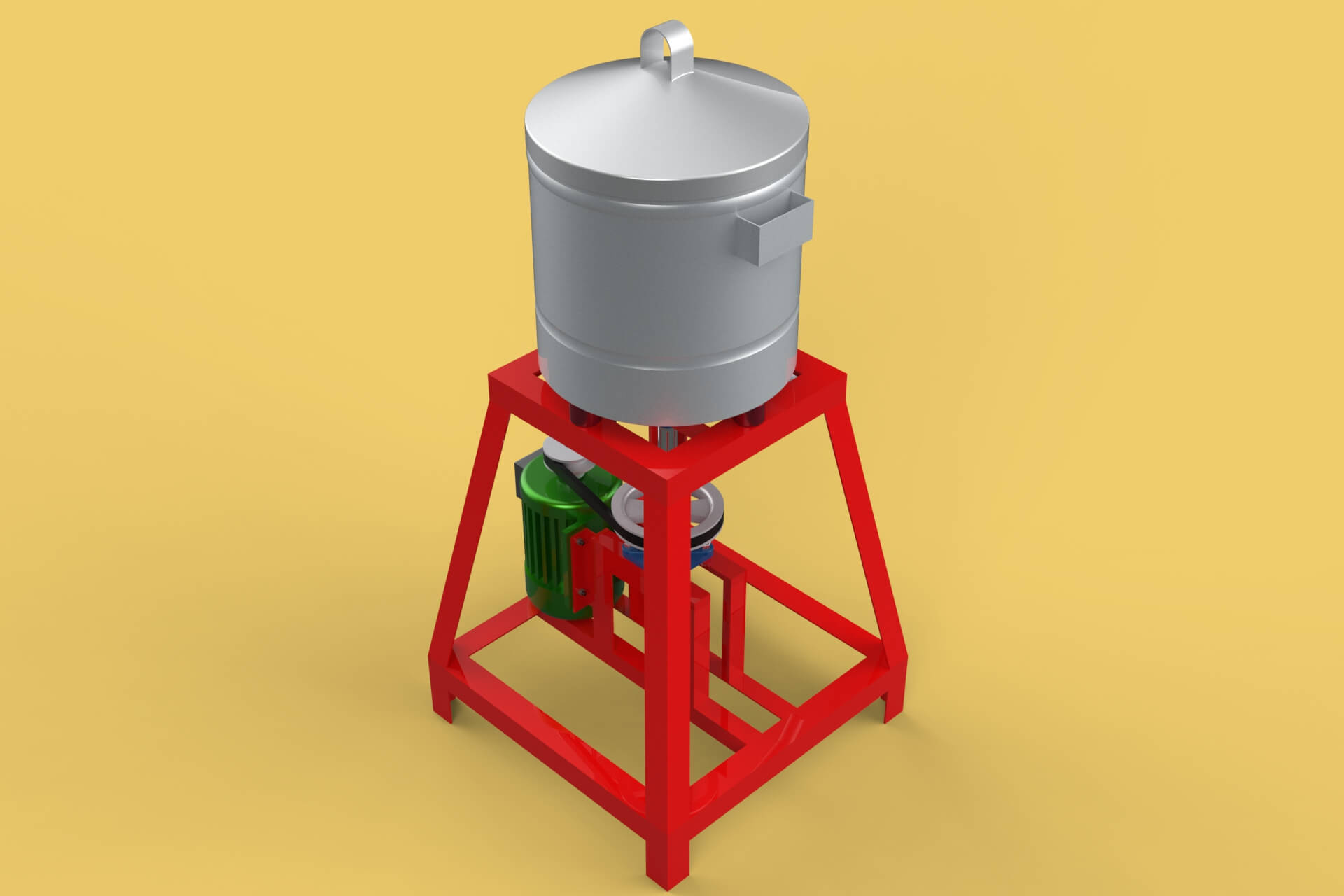 Spinner Machine Dehydrator Drainer Filter Centrifugal Dryer - 3D Model ...