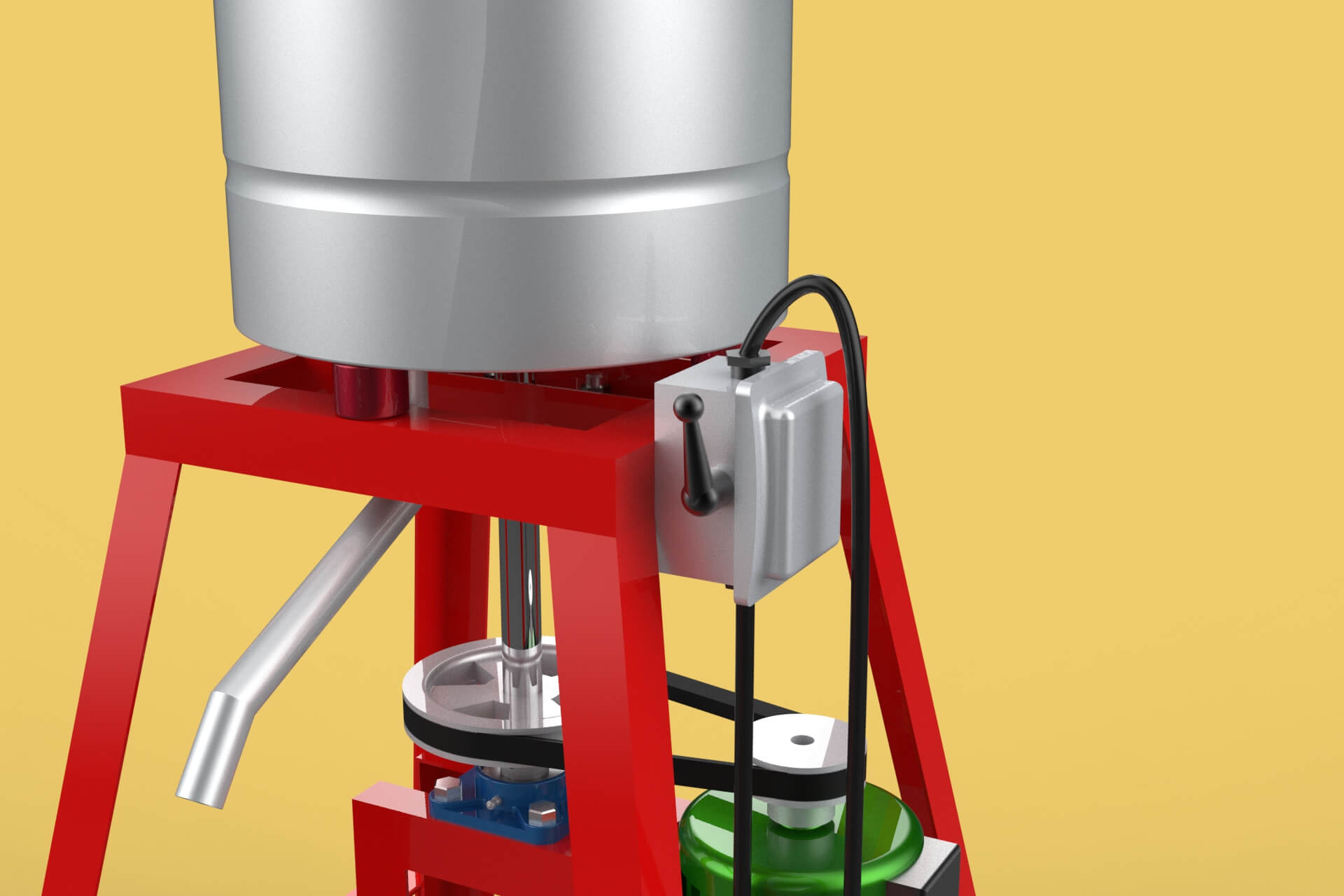 Spinner Machine Dehydrator Drainer Filter Centrifugal Dryer - 3D Model ...