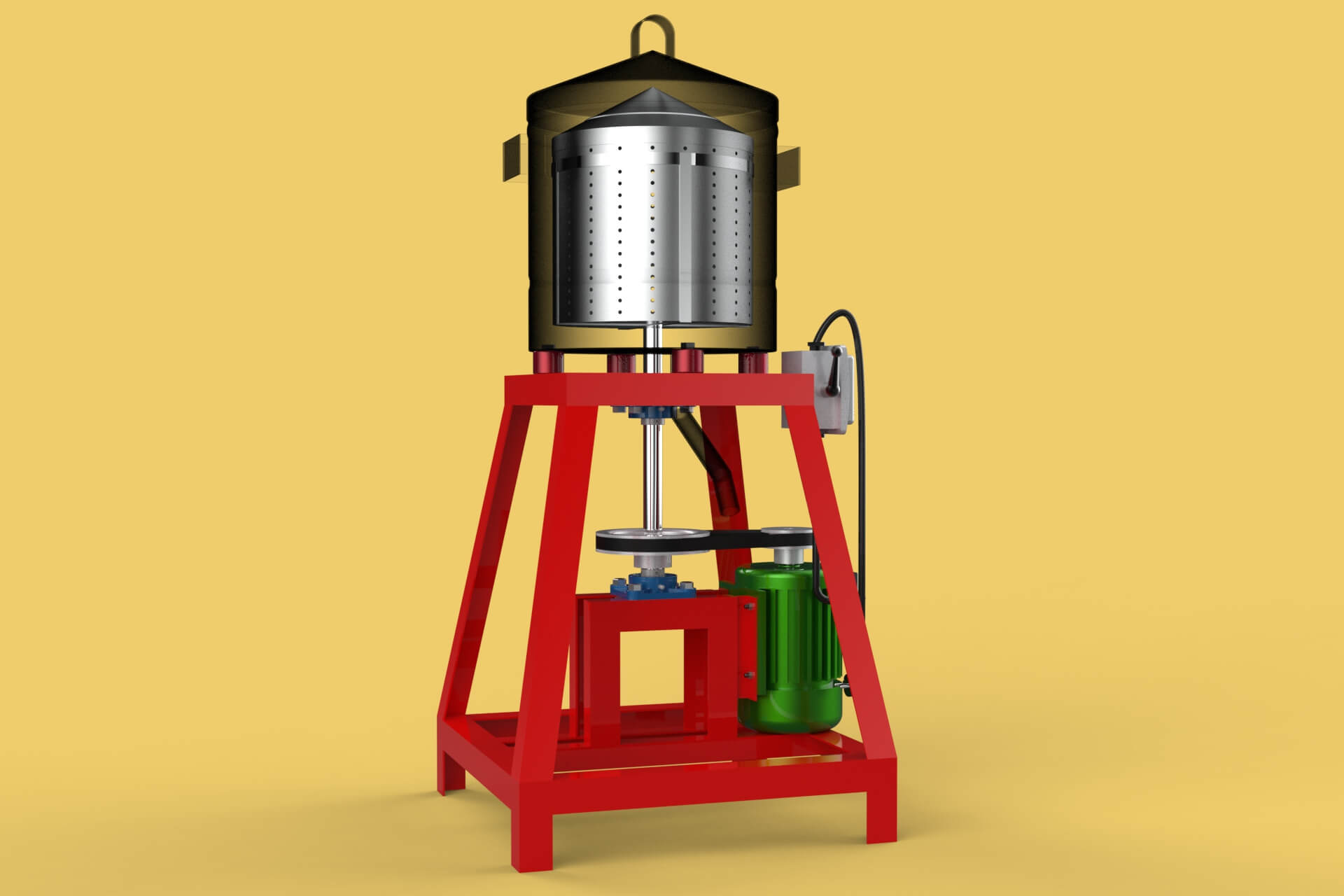 Spinner Machine Dehydrator Drainer Filter Centrifugal Dryer - 3D Model ...