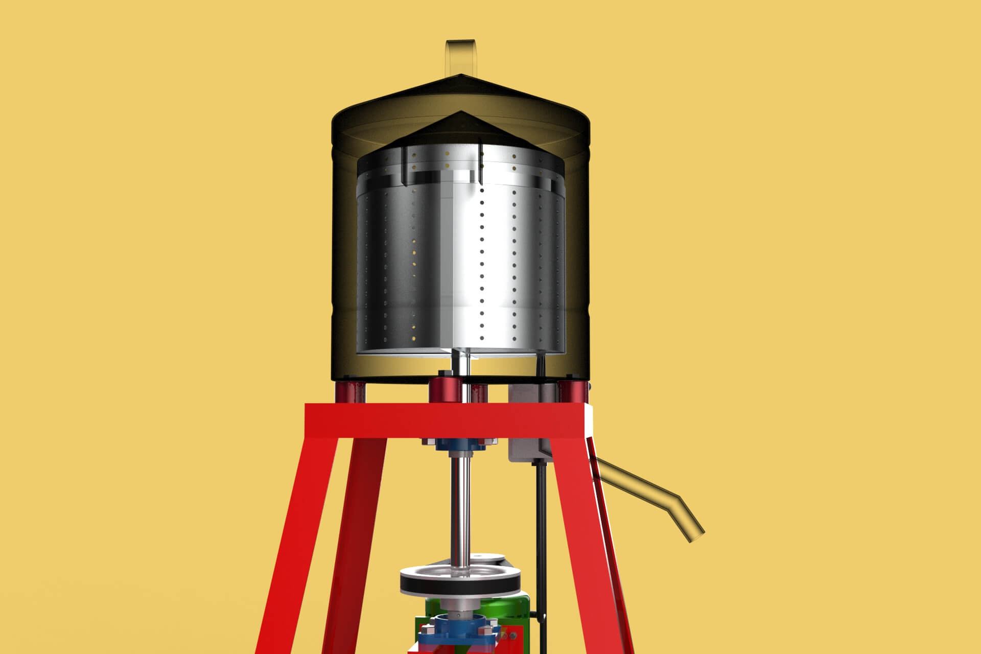 Spinner Machine Dehydrator Drainer Filter Centrifugal Dryer - 3D Model ...
