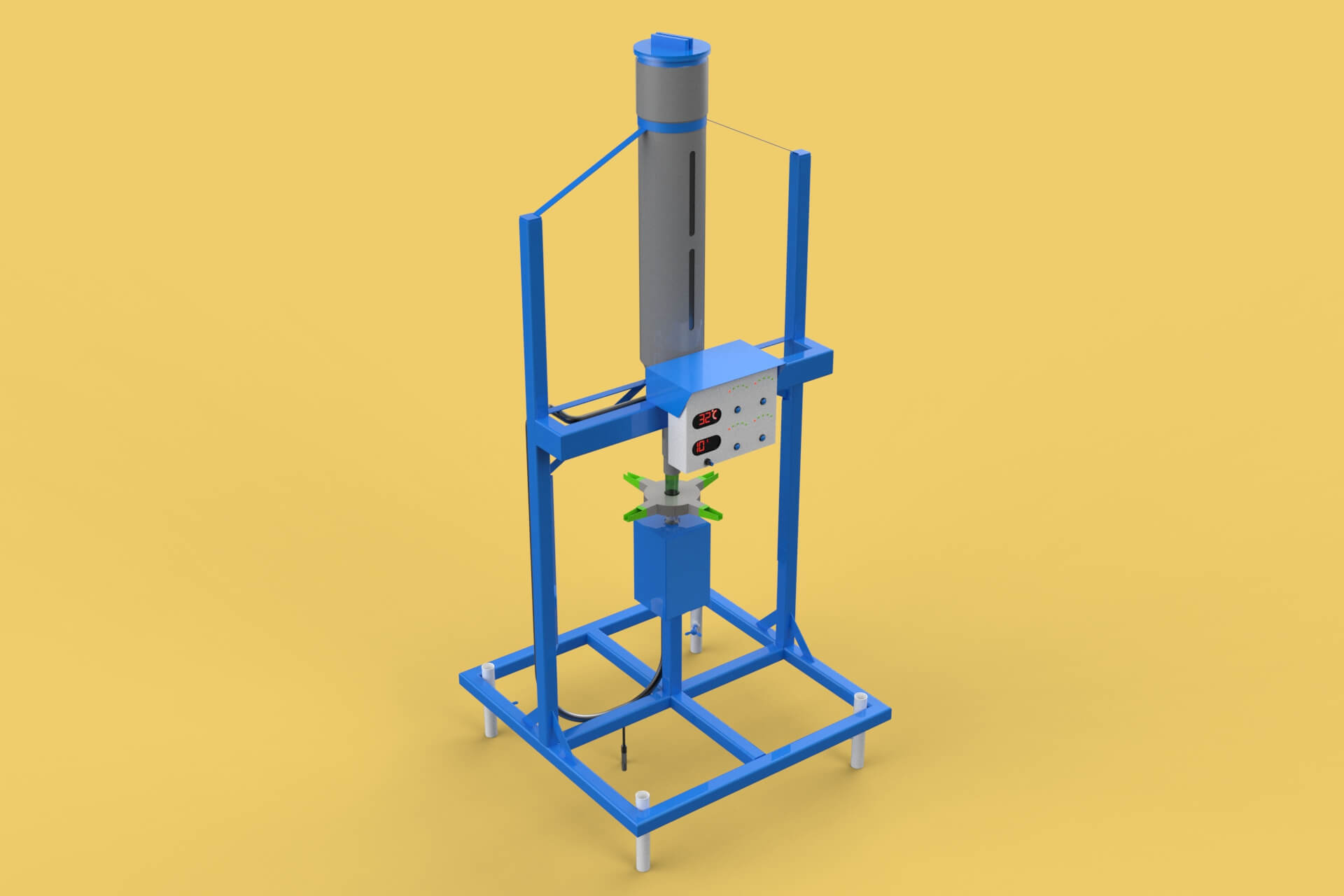 Spreader Rotary Automatic Fish Feeder Centrifugal - 3D Model by surf3d